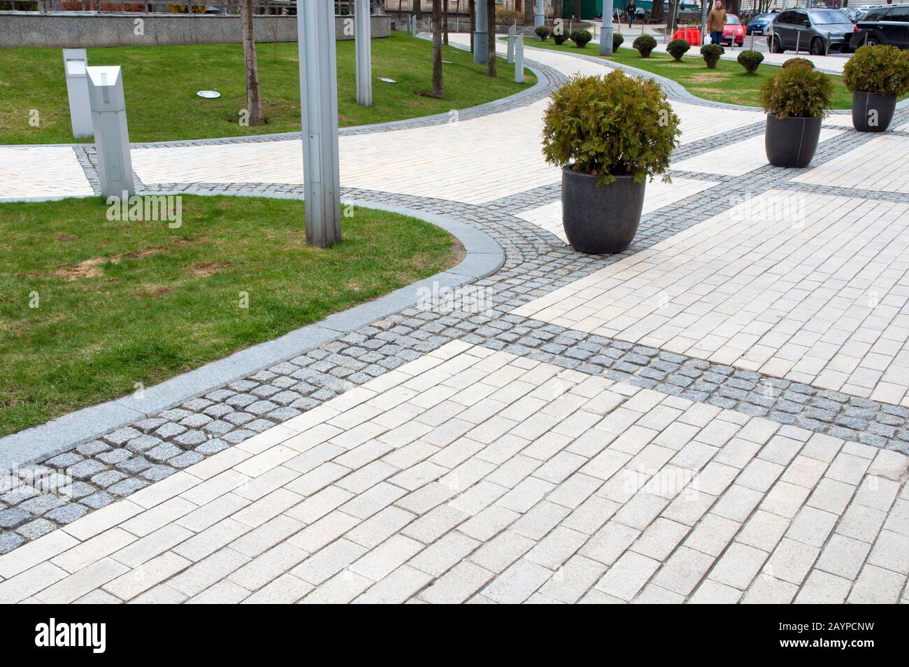 paths in the city landscape Stock Photo - Alamy