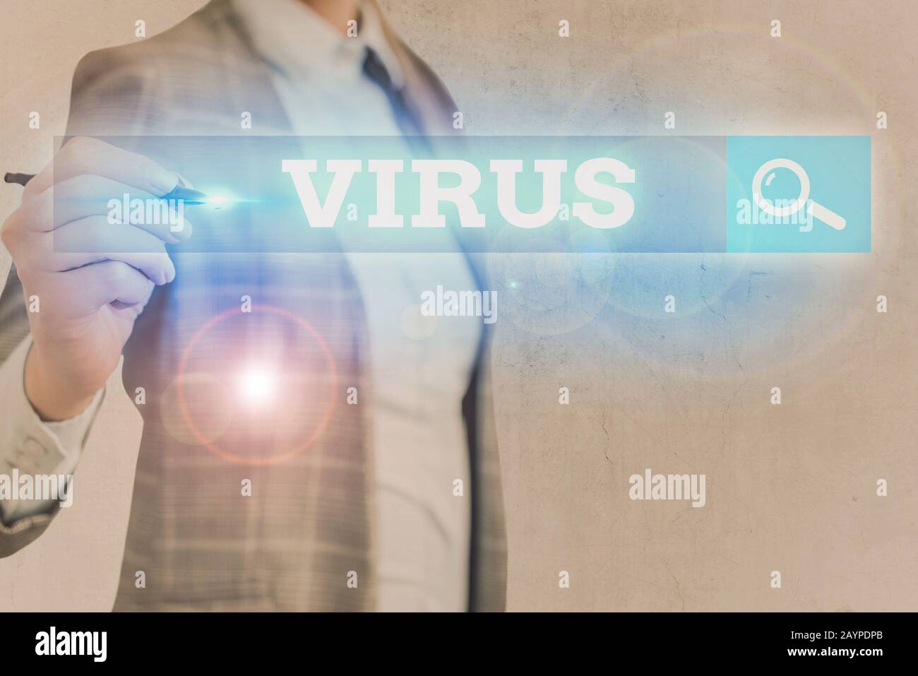 Handwriting text writing Virus. Conceptual photo infective agent that ...
