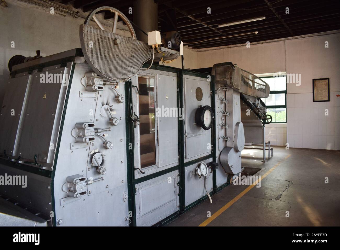 Tea factory inside, equipment and process Stock Photo - Alamy