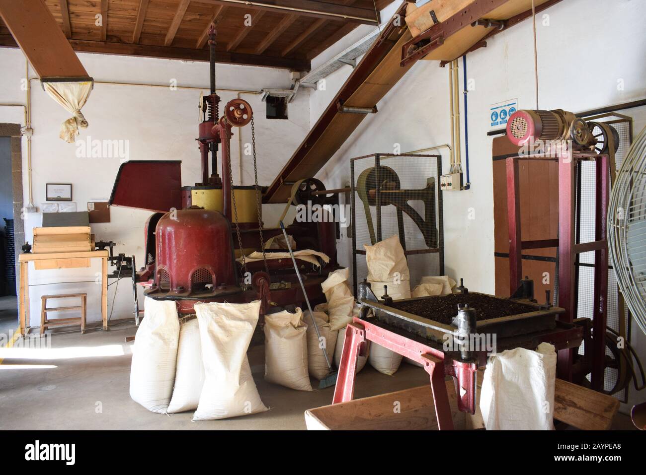 Tea factory inside, equipment and process Stock Photo - Alamy