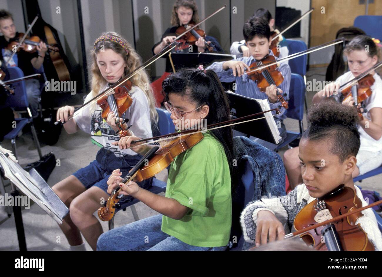 High School Orchestra Practice