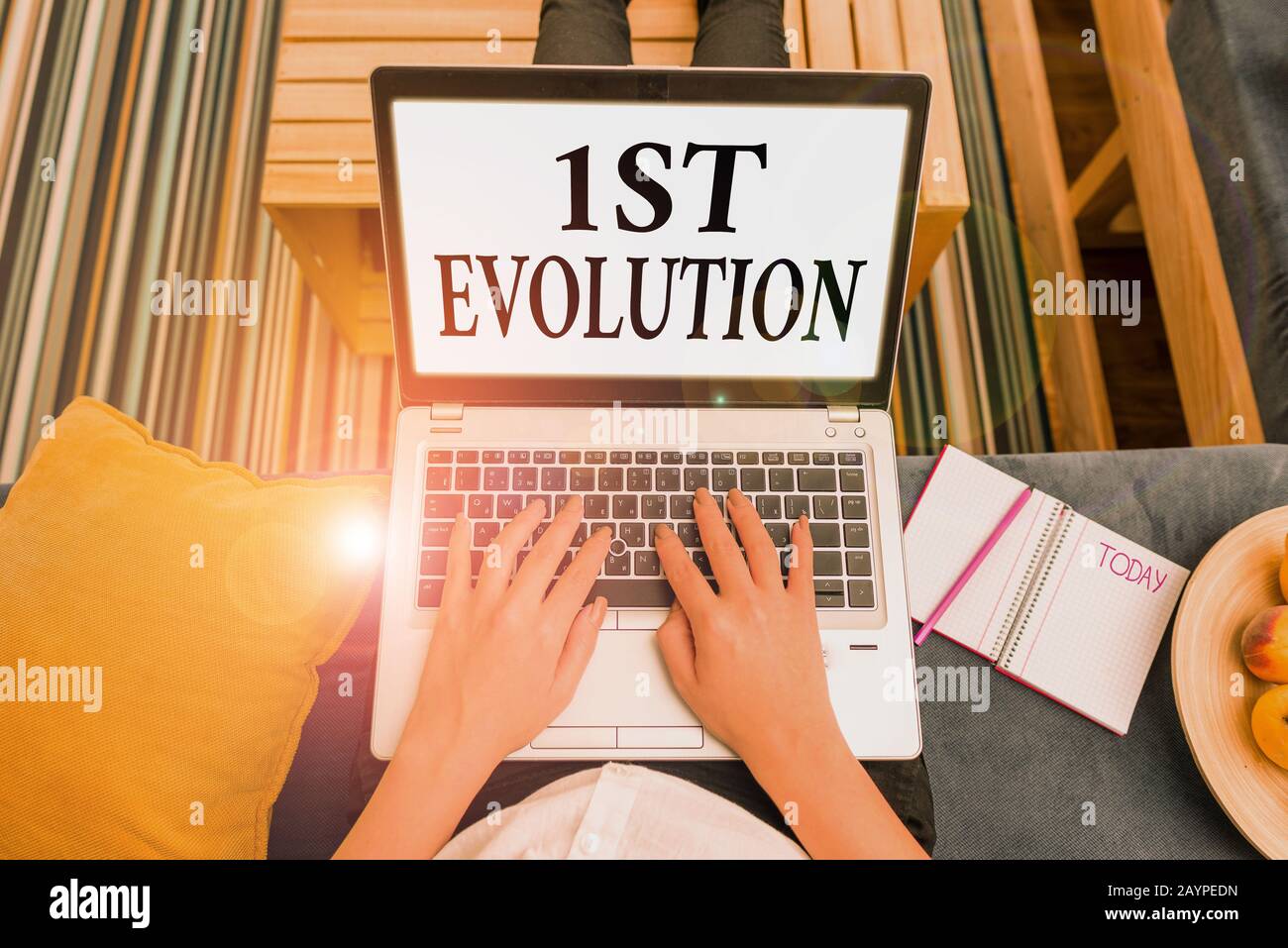 Word writing text 1St Evolution. Business photo showcasing Change in ...