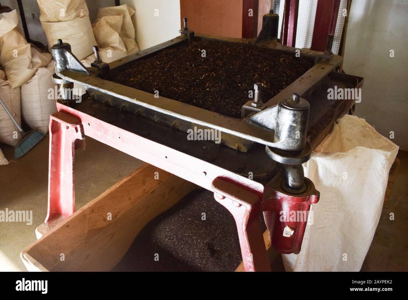 Tea factory inside, equipment and process Stock Photo - Alamy