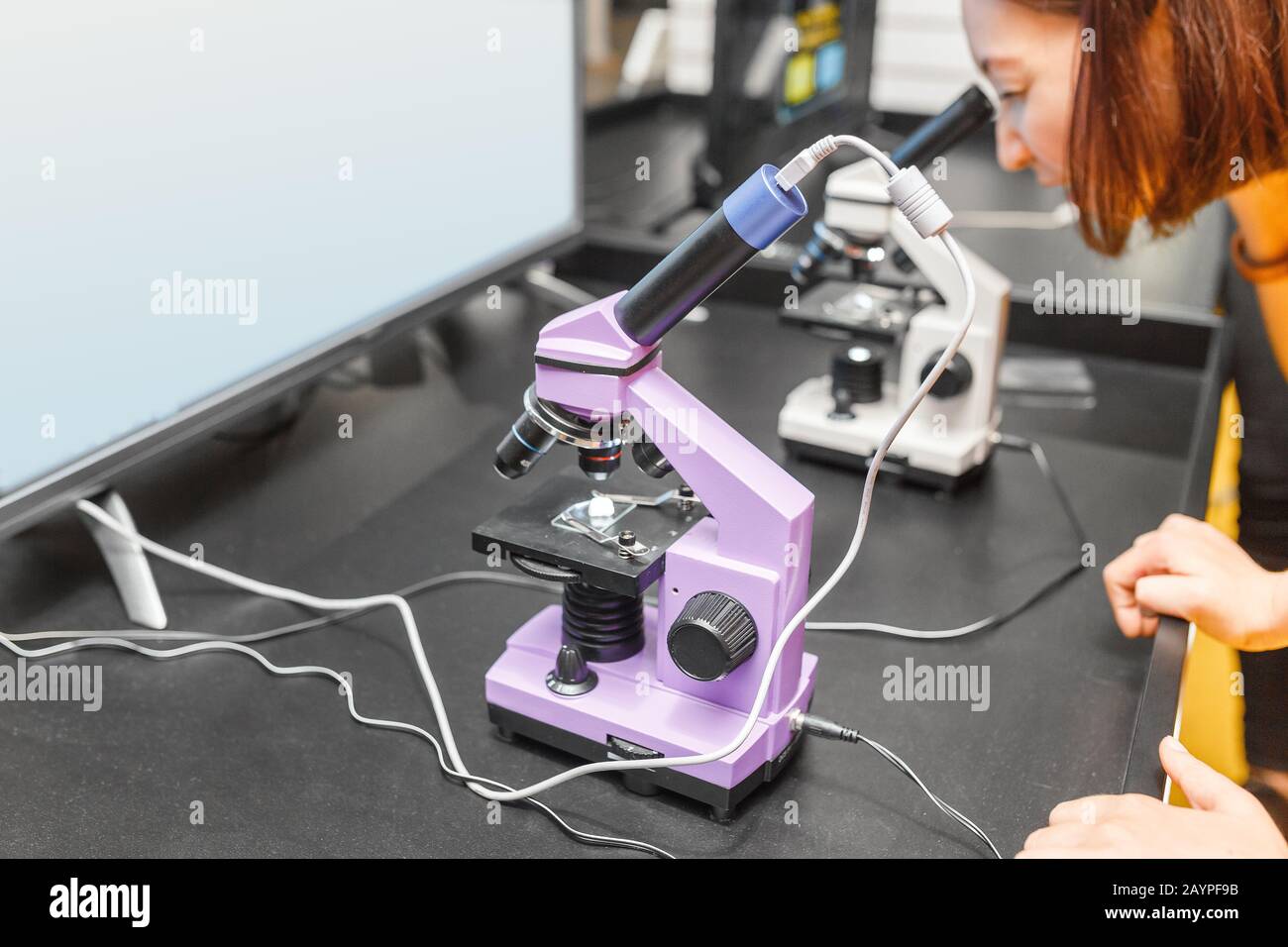 Museum laboratory microscope hi-res stock photography and images - Alamy