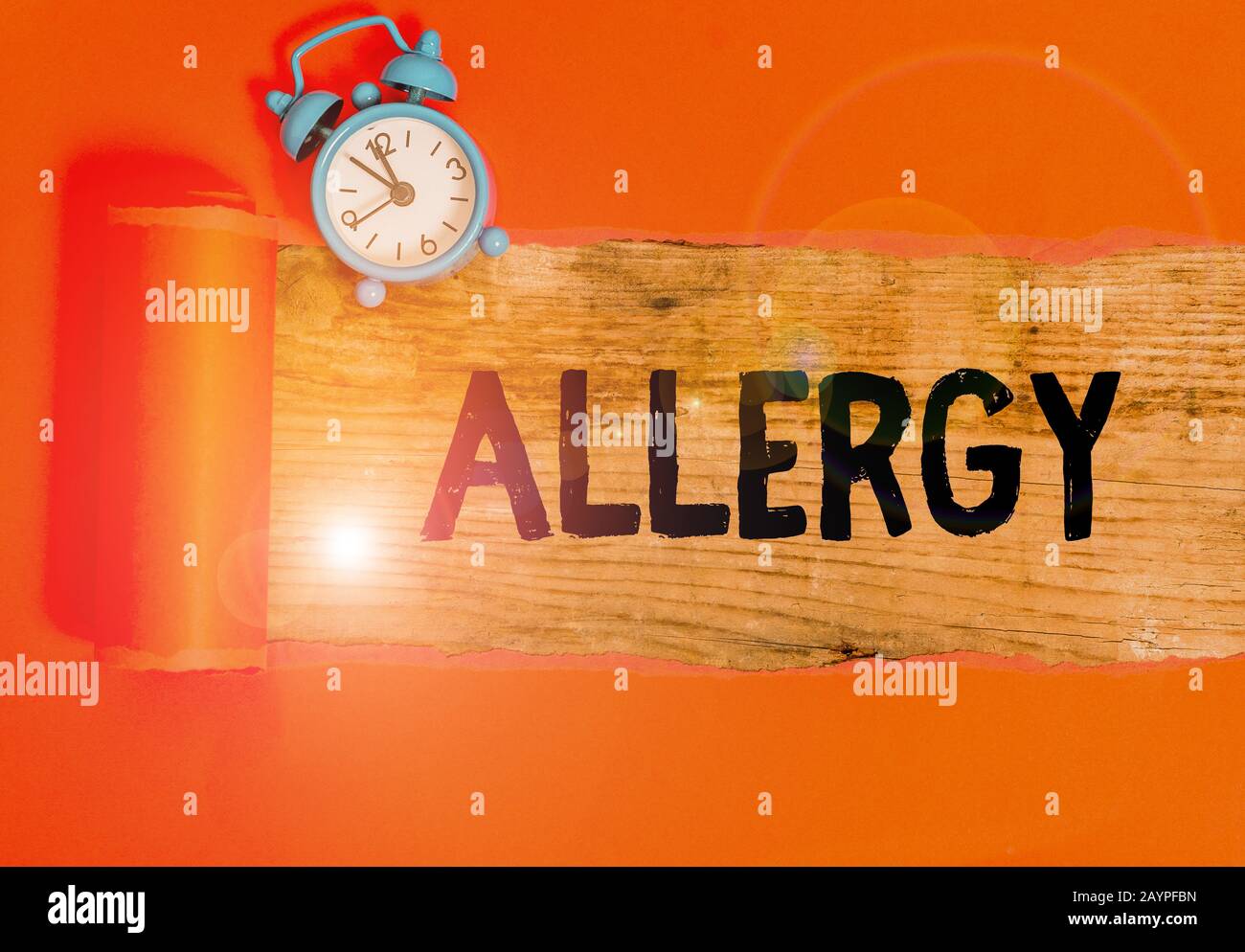 Handwriting text writing Allergy. Conceptual photo Hypersensitive of ...
