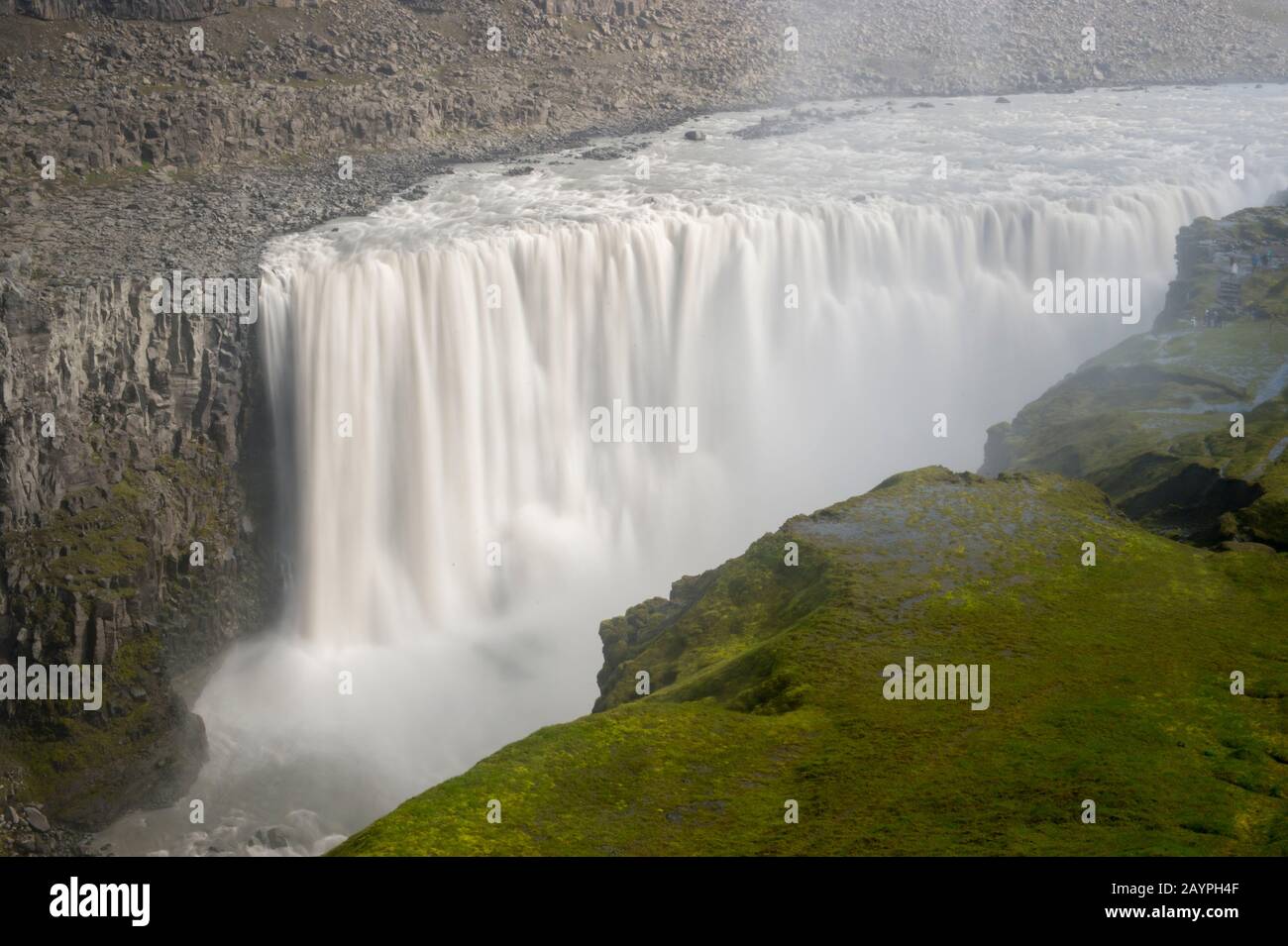 The Dettifoss, a waterfall in Vatnajökull National Park in Northeast ...