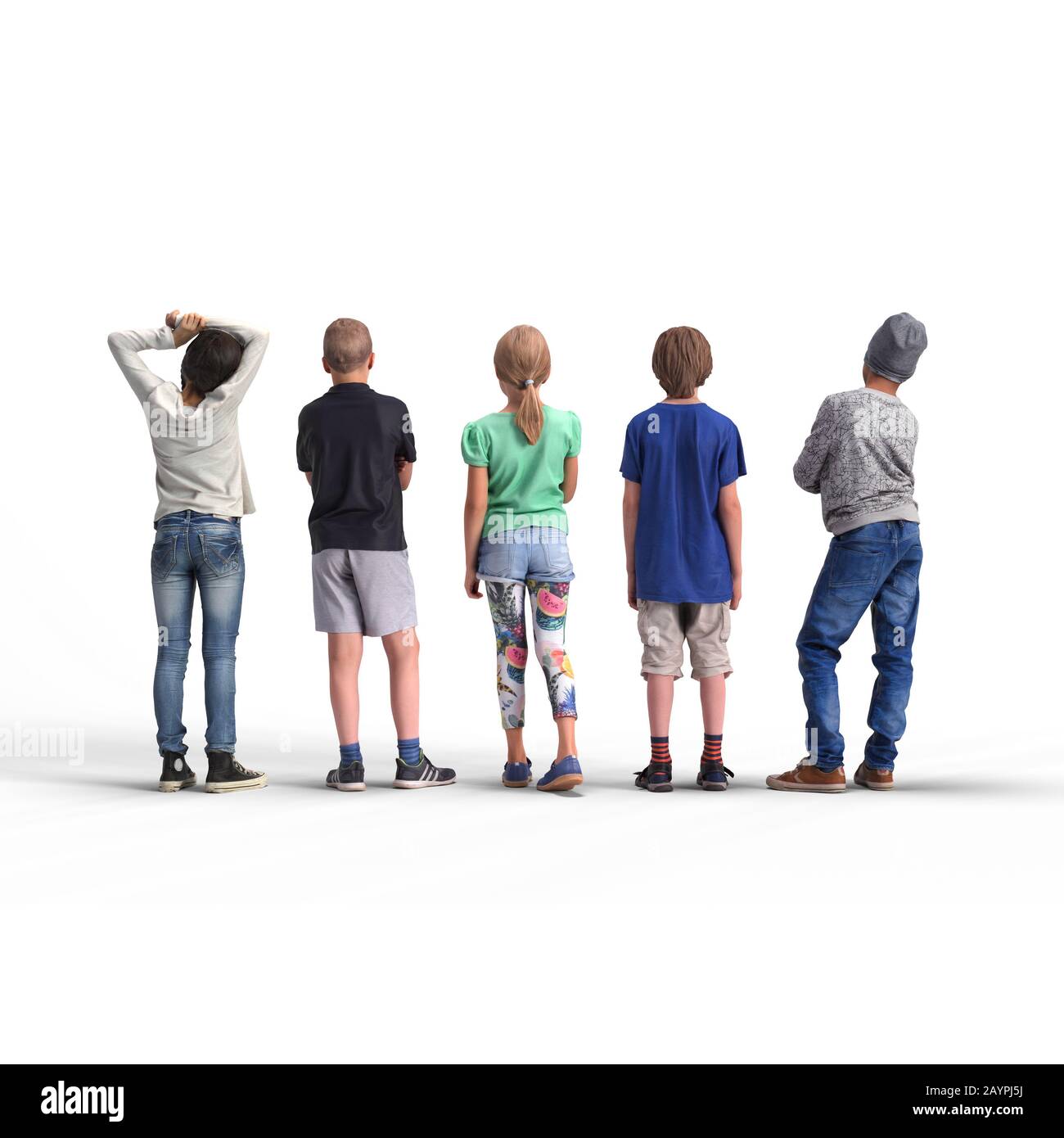 Person Rear View Illustration Cut Out Stock Images & Pictures - Alamy