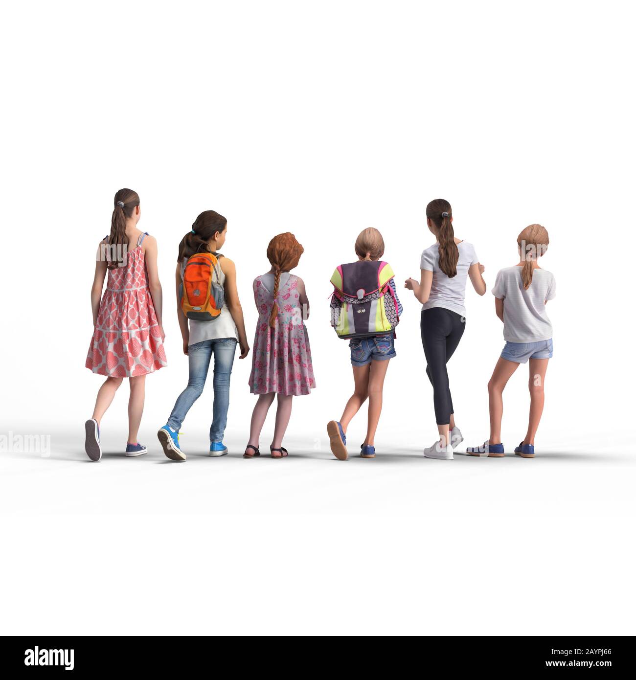 Kid Standing Back Cut Out Stock Images & Pictures - Alamy