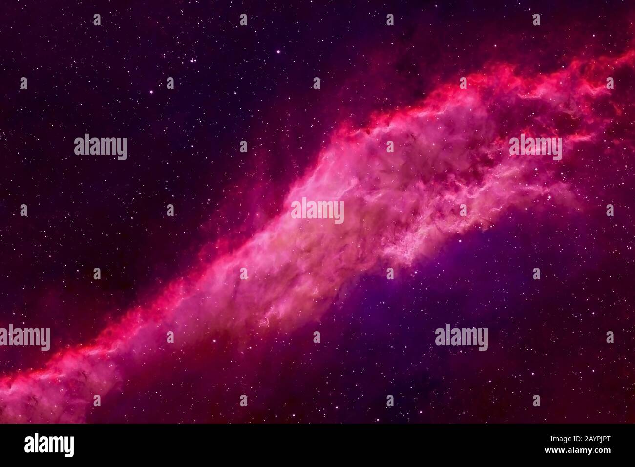 A bright orange nebula in space. Elements of this image were furnished ...