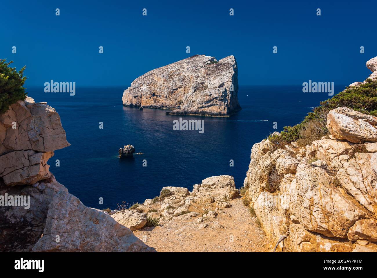 Alghero sardinia foradada island hi-res stock photography and images ...