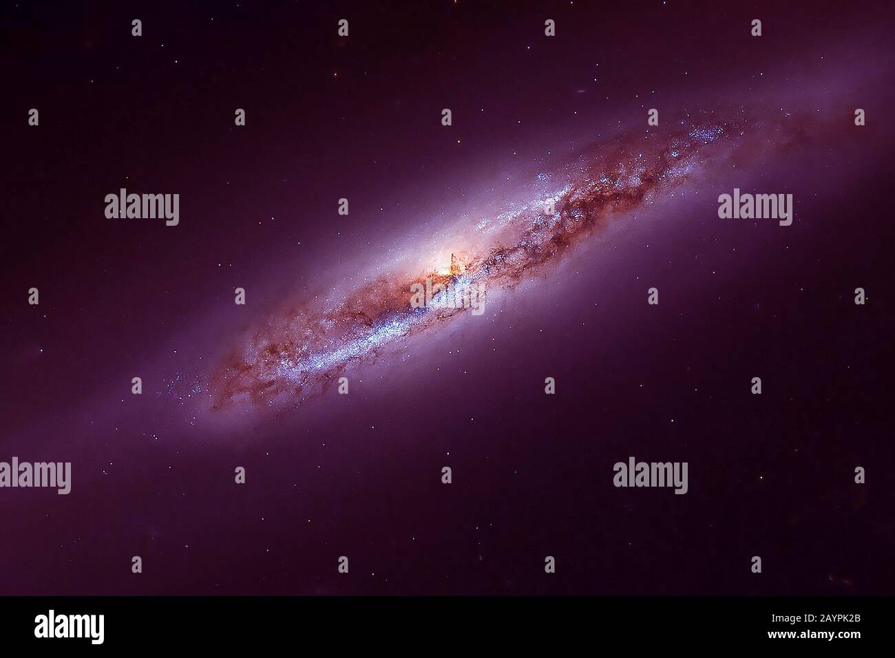Spiral of the far galaxy. Elements of this image were furnished by NASA ...