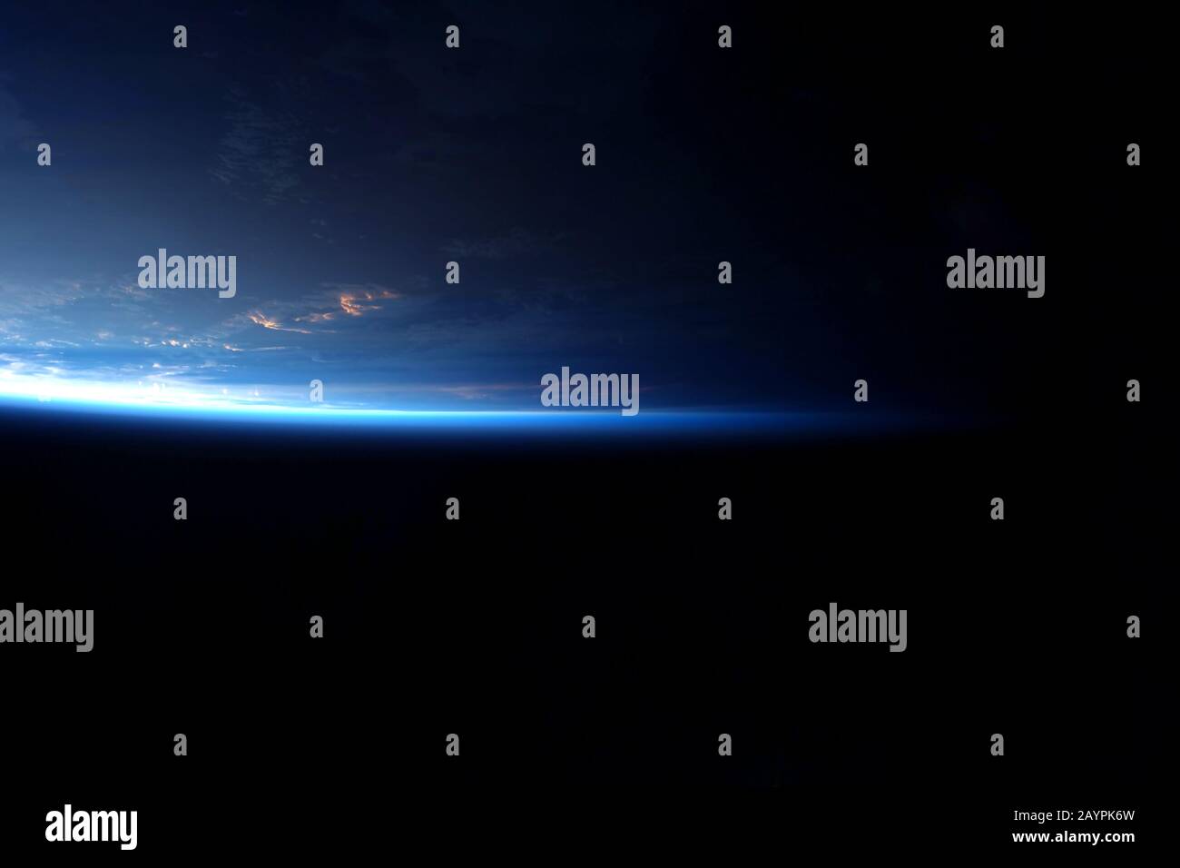 Earth atmosphere from space Elements of this image were furnished by ...
