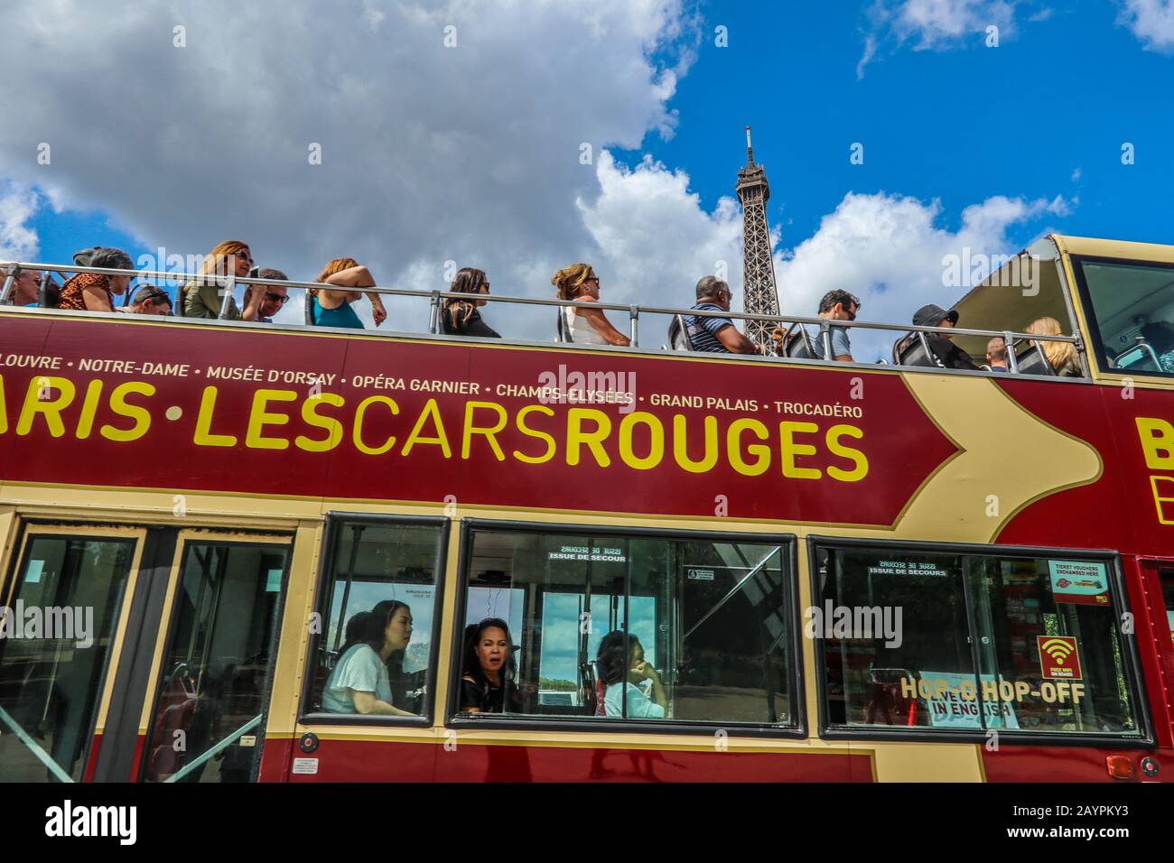 Sightseeing bus in Paris, France, Europe Stock Photo - Alamy