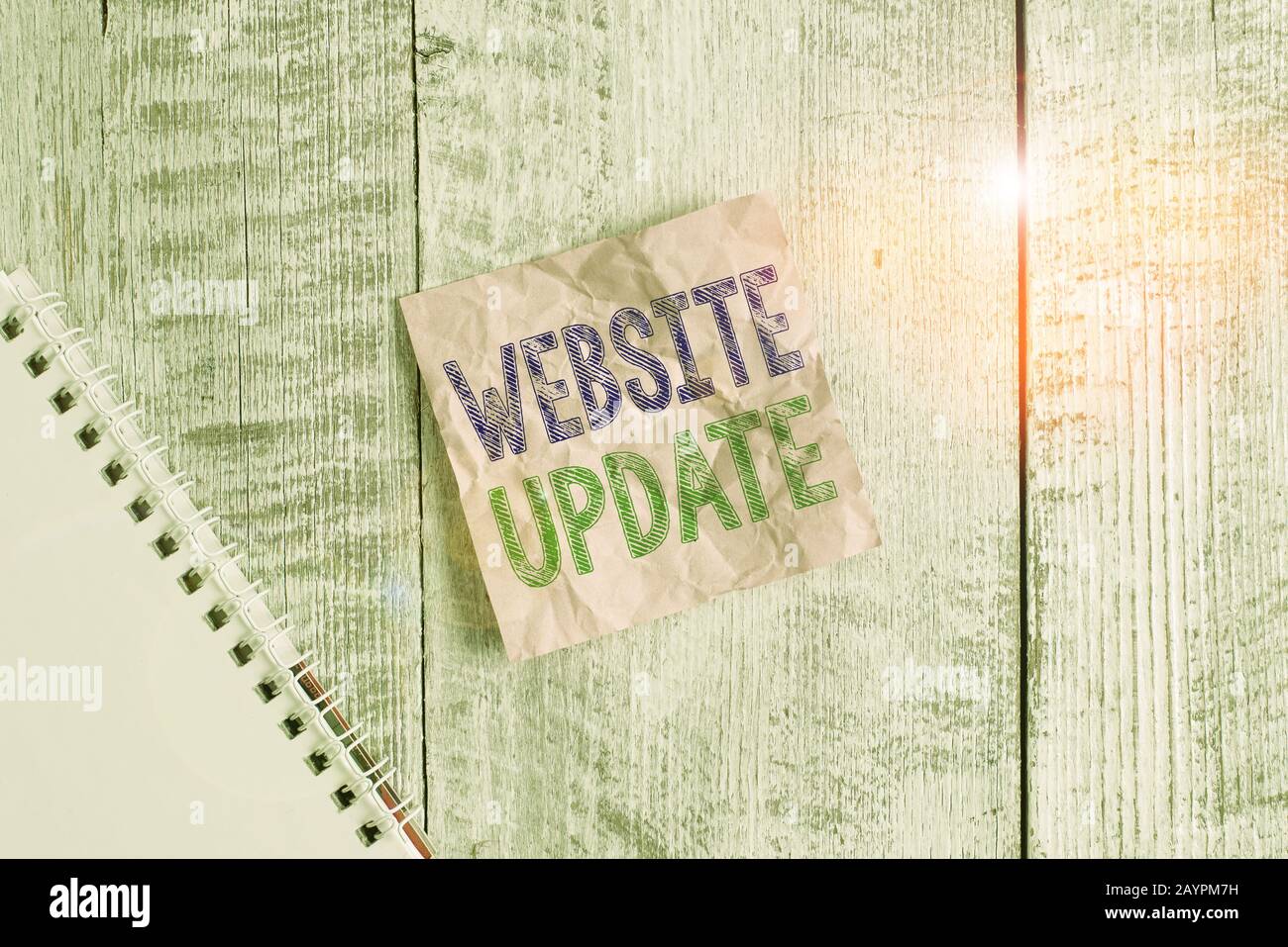 Conceptual hand writing showing Website Update. Concept meaning keeping ...