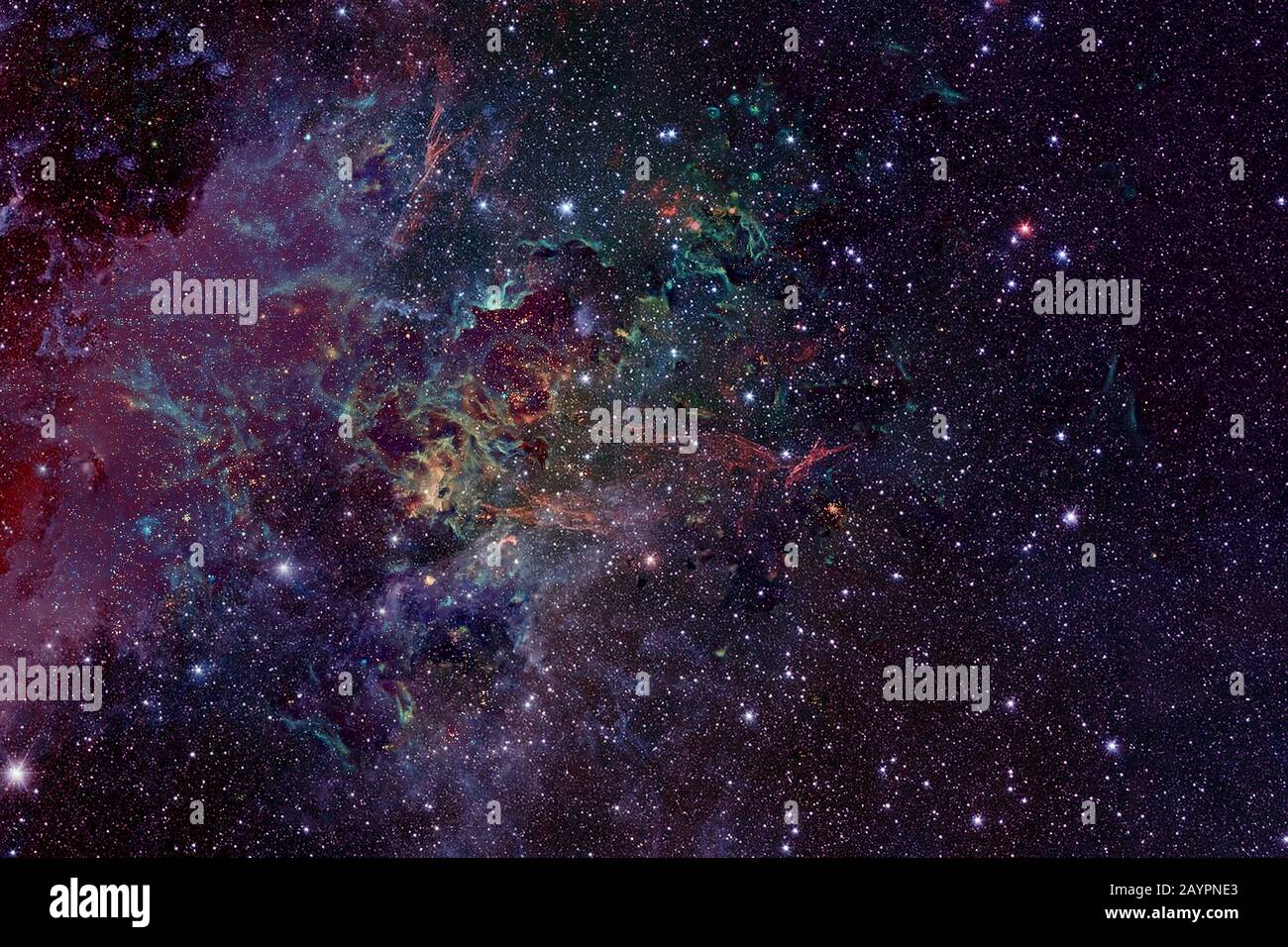 A beautiful bright galaxy, in deep space. Elements of this image were ...