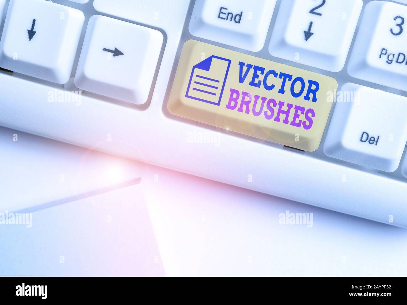 Word writing text Brushes. Business photo showcasing Applied to path ...