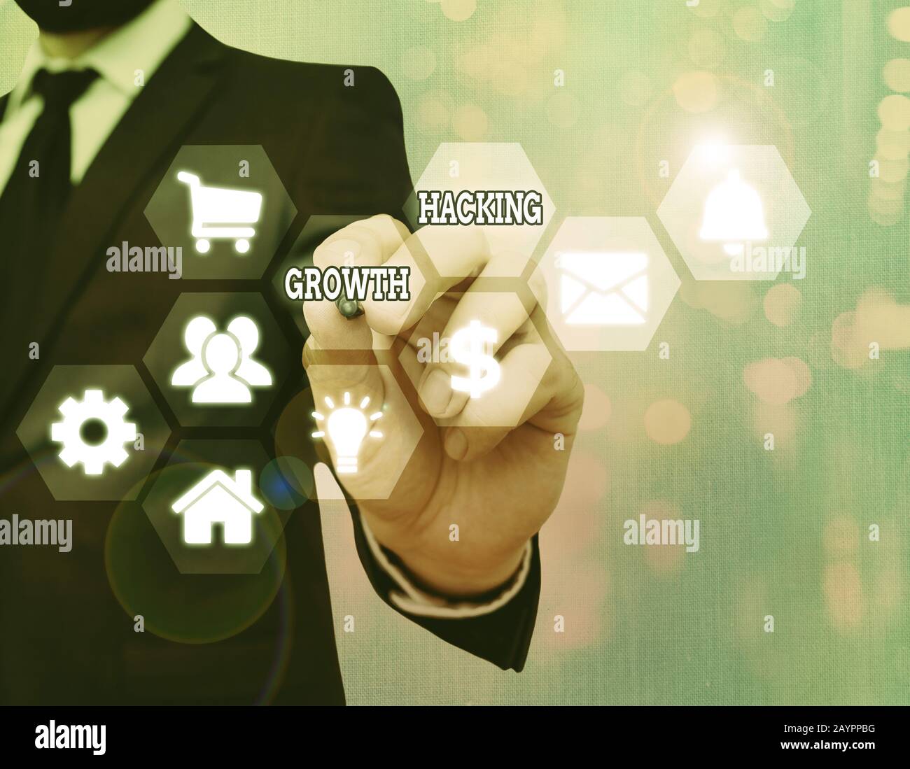 Writing note showing Growth Hacking. Business concept for activity of ...