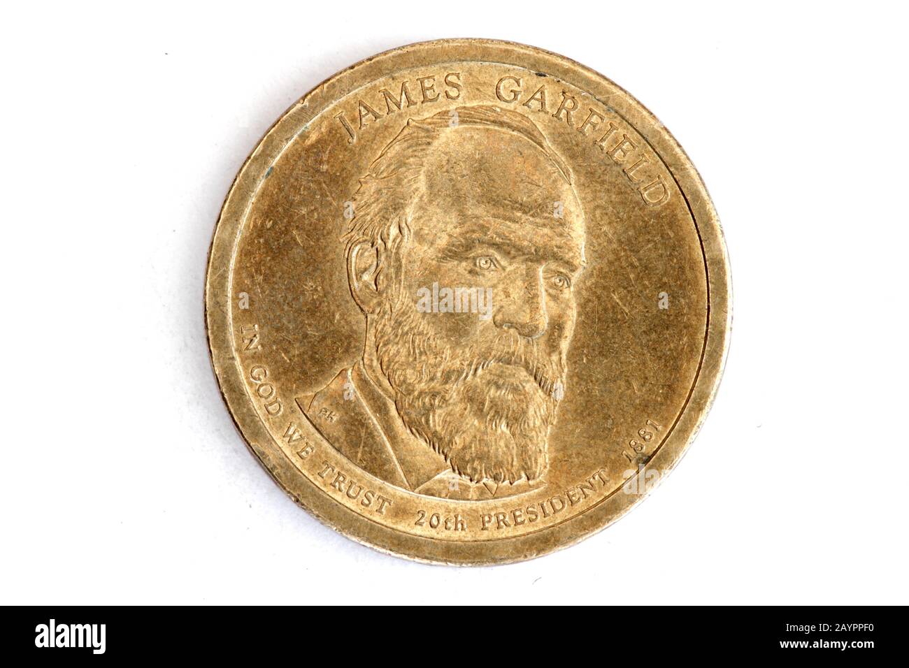 James Garfield Presidential Dollar Stock Photo - Alamy