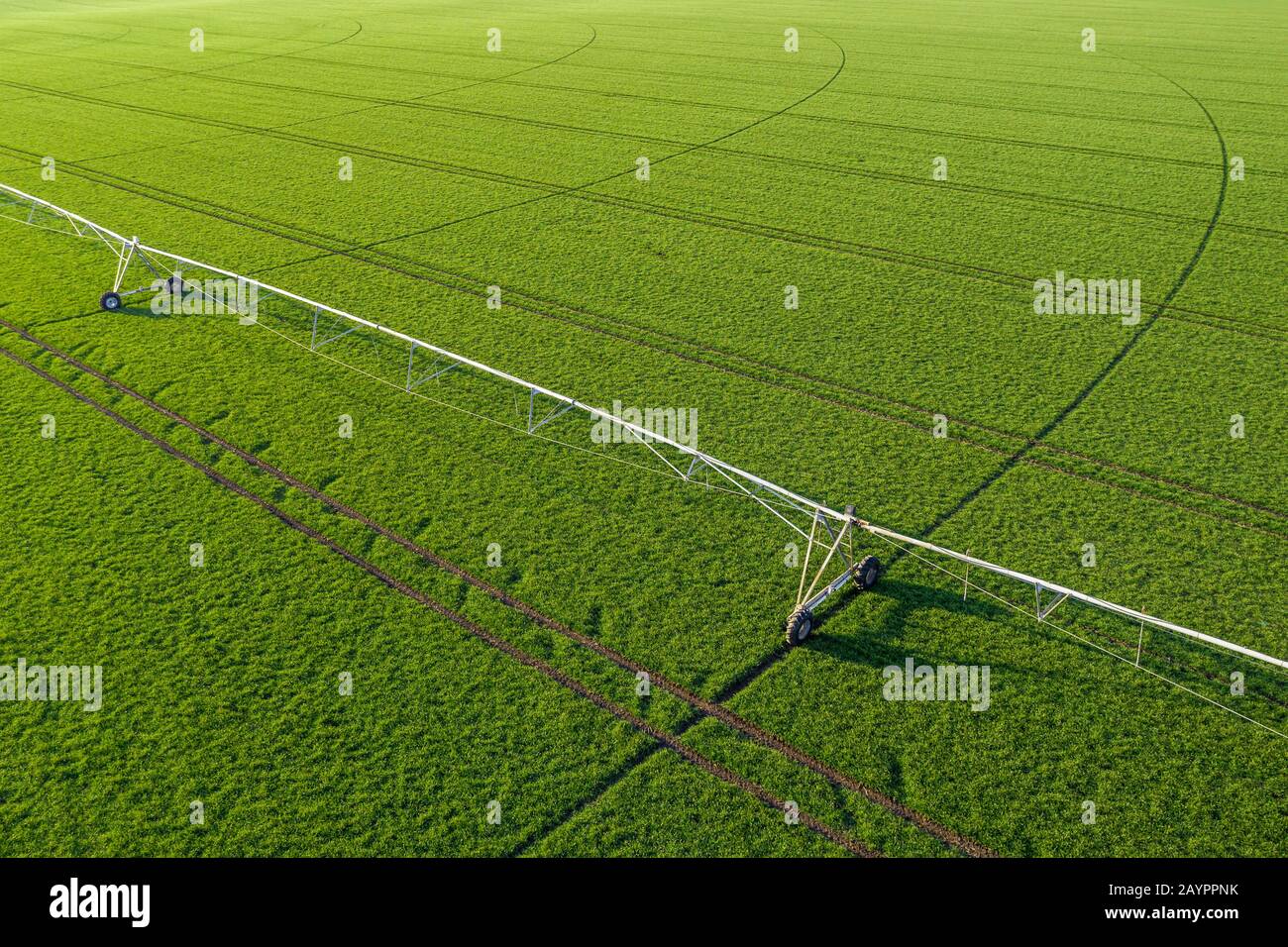 Aerial view of center pivot irrigation hi-res stock photography and images - Alamy