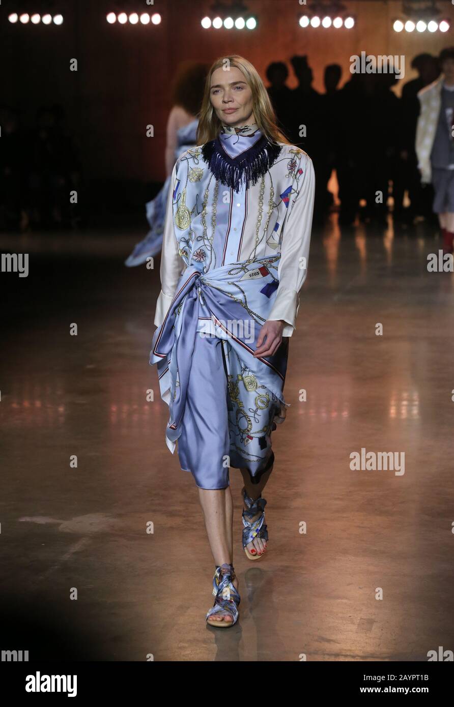 Joddie Kidd on the catwalk during the Tommy Hilfiger show at the London ...