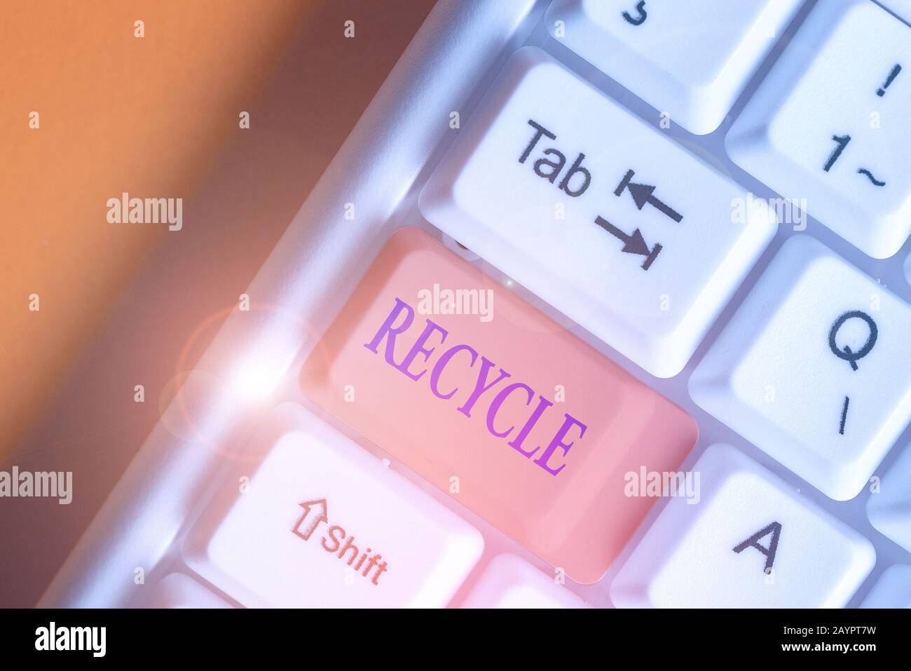 Writing note showing Recycle. Business concept for ocess of converting ...