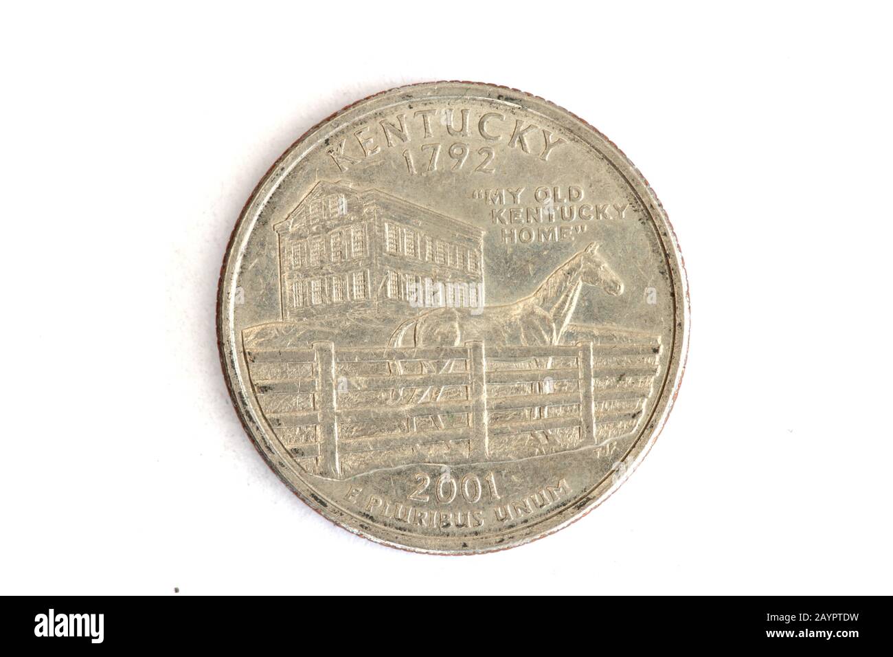 Kentucky State Quarter Stock Photo - Alamy