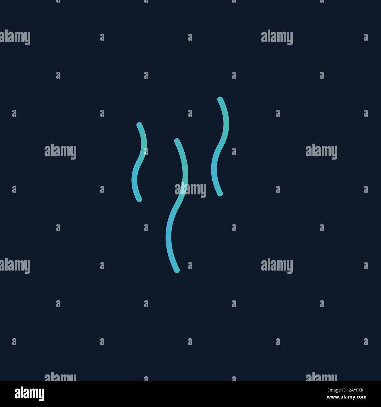 Linear hot Steam icon, Stock Vector illustration isolated Stock Vector ...