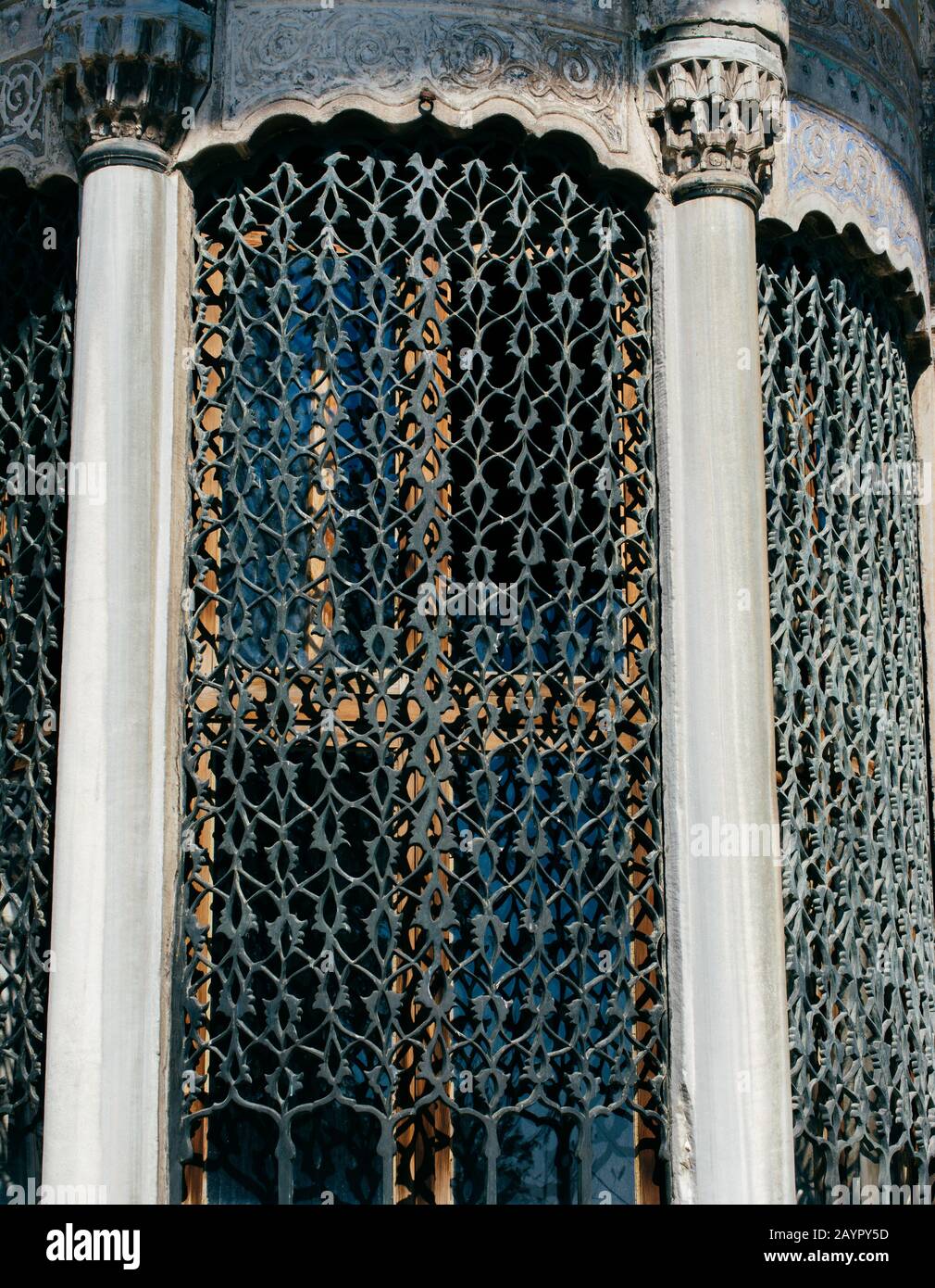 Old window Architecture from the Ottoman times In Istanbul Stock Photo ...