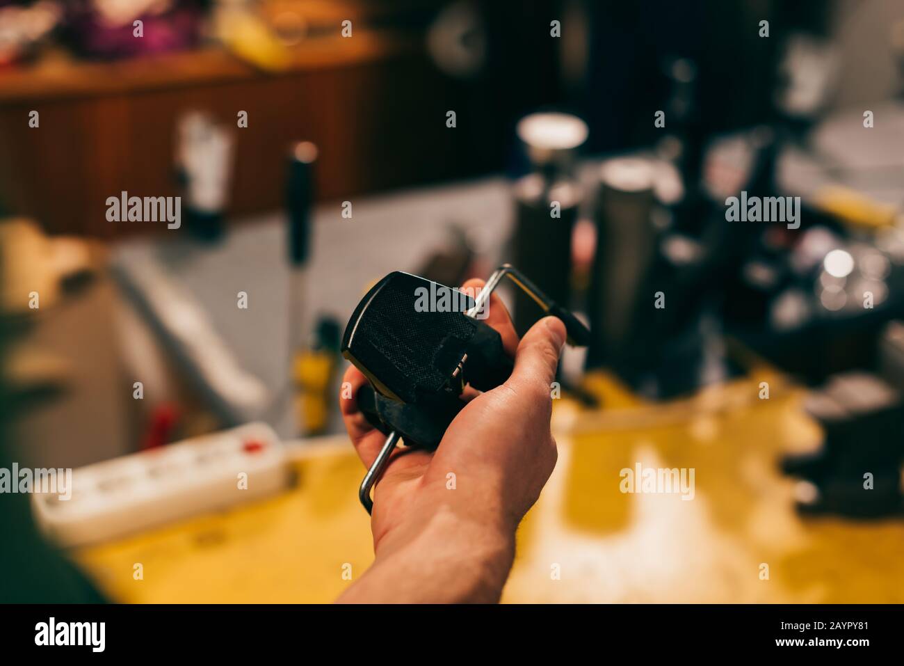 Man vice grip hi-res stock photography and images - Alamy