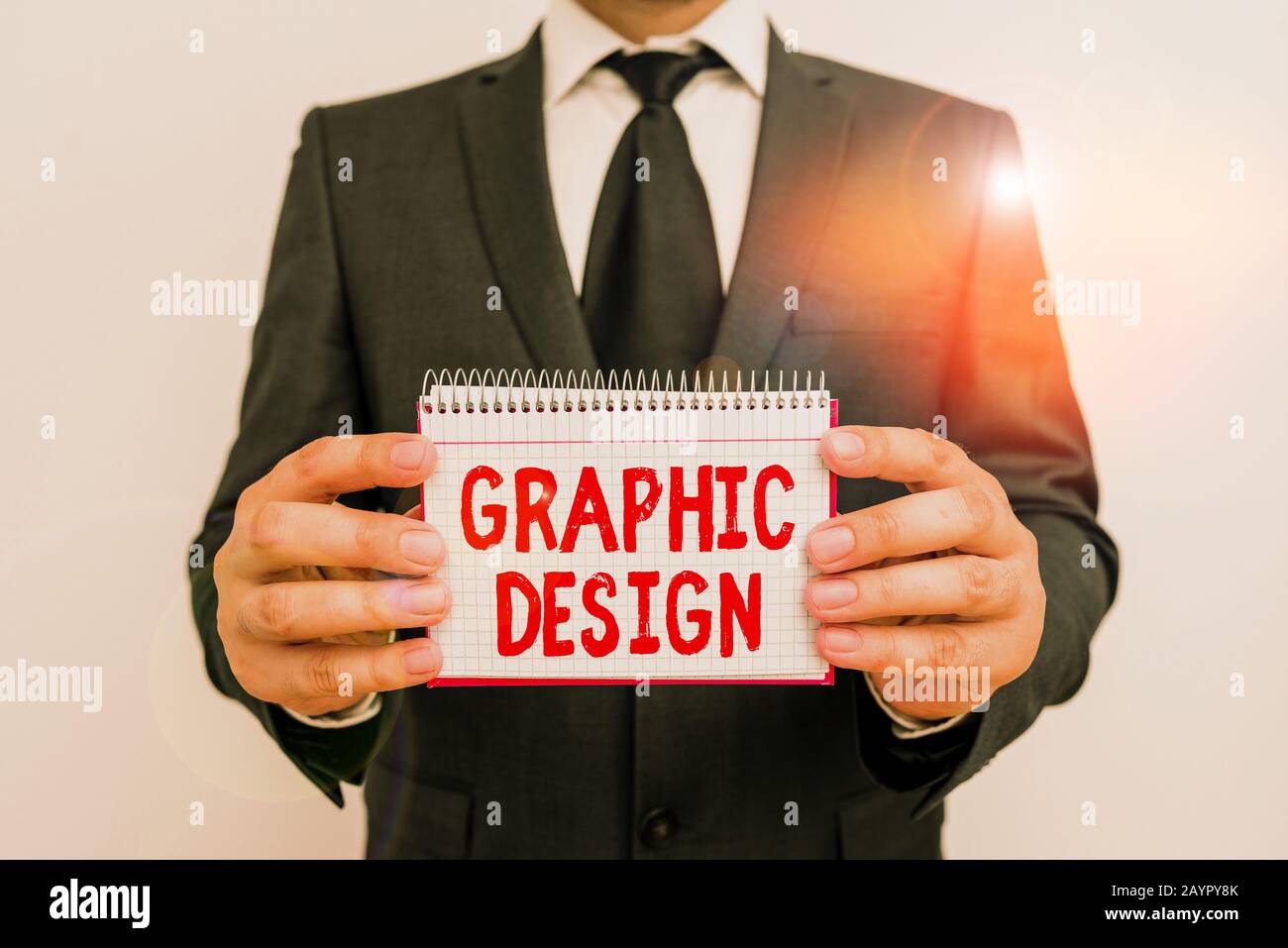 Text sign showing Graphic Design. Business photo showcasing the art of ...