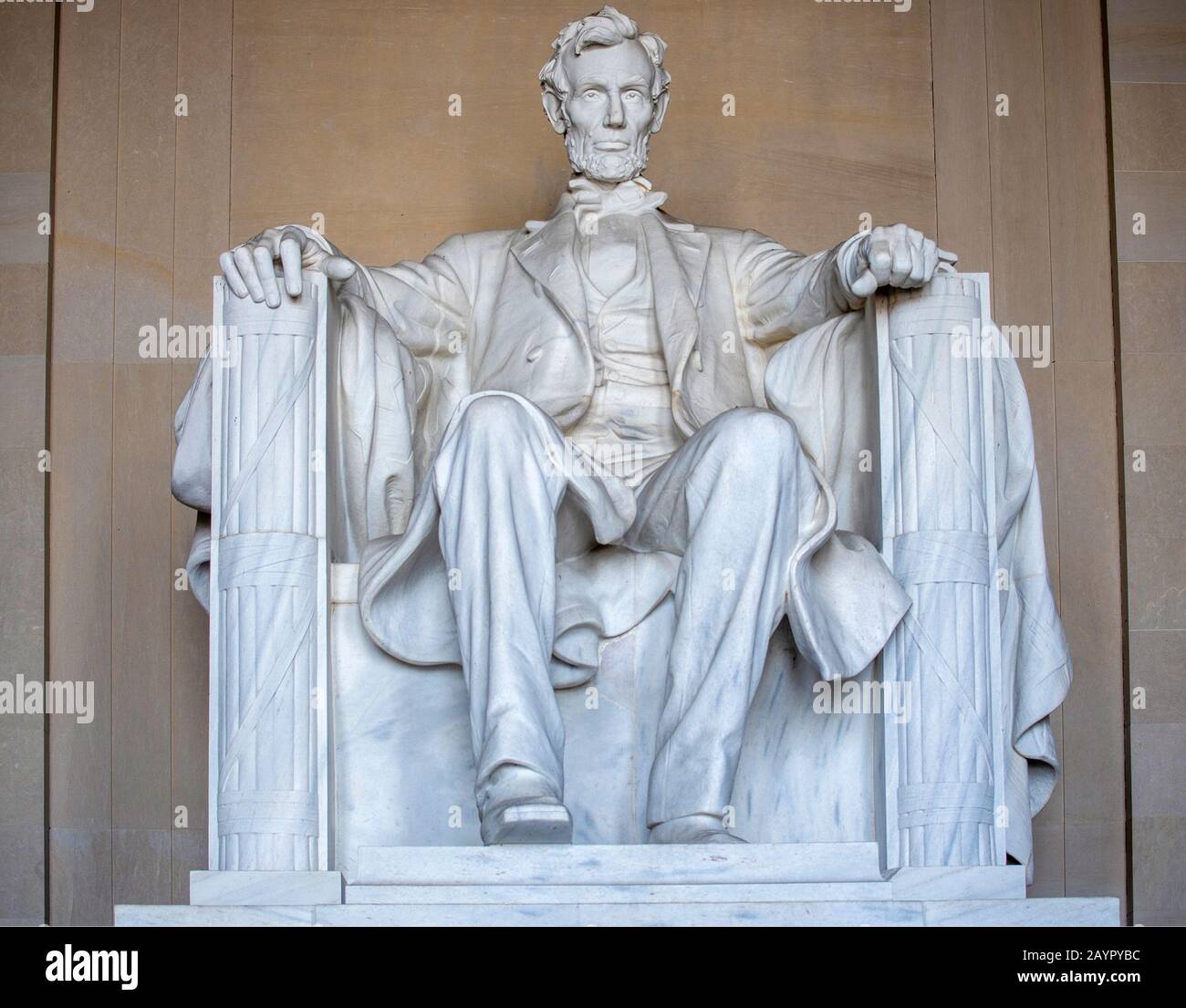 Iconic statue of Abraham Lincoln, sculpted by Daniel Chester French, is ...