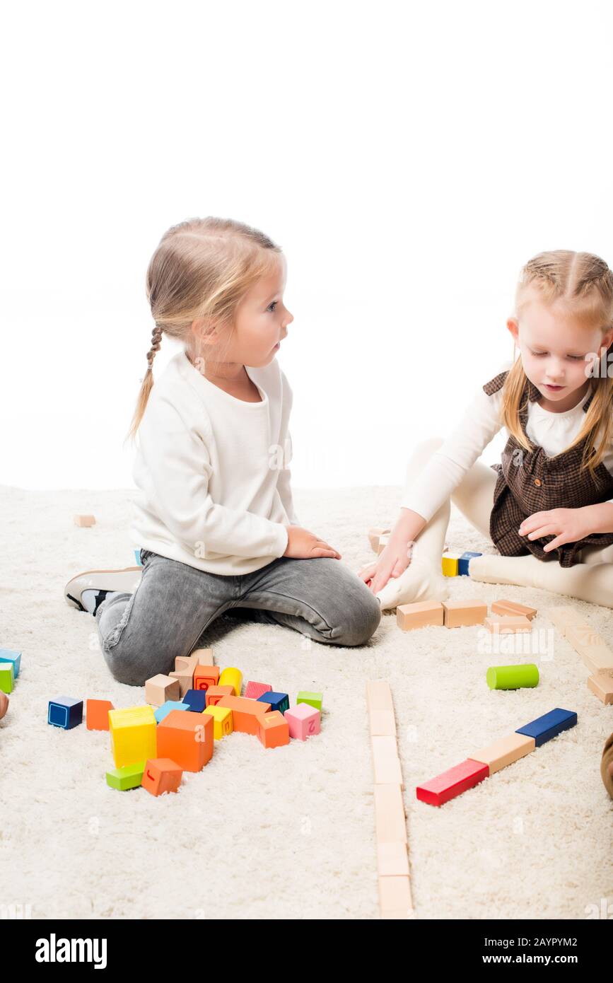 Cute Baby Playing With Blocks
