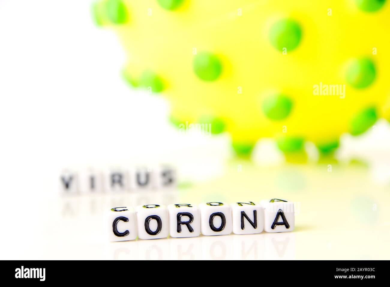 the model of very dangerous deadly virus type with the text on white ...