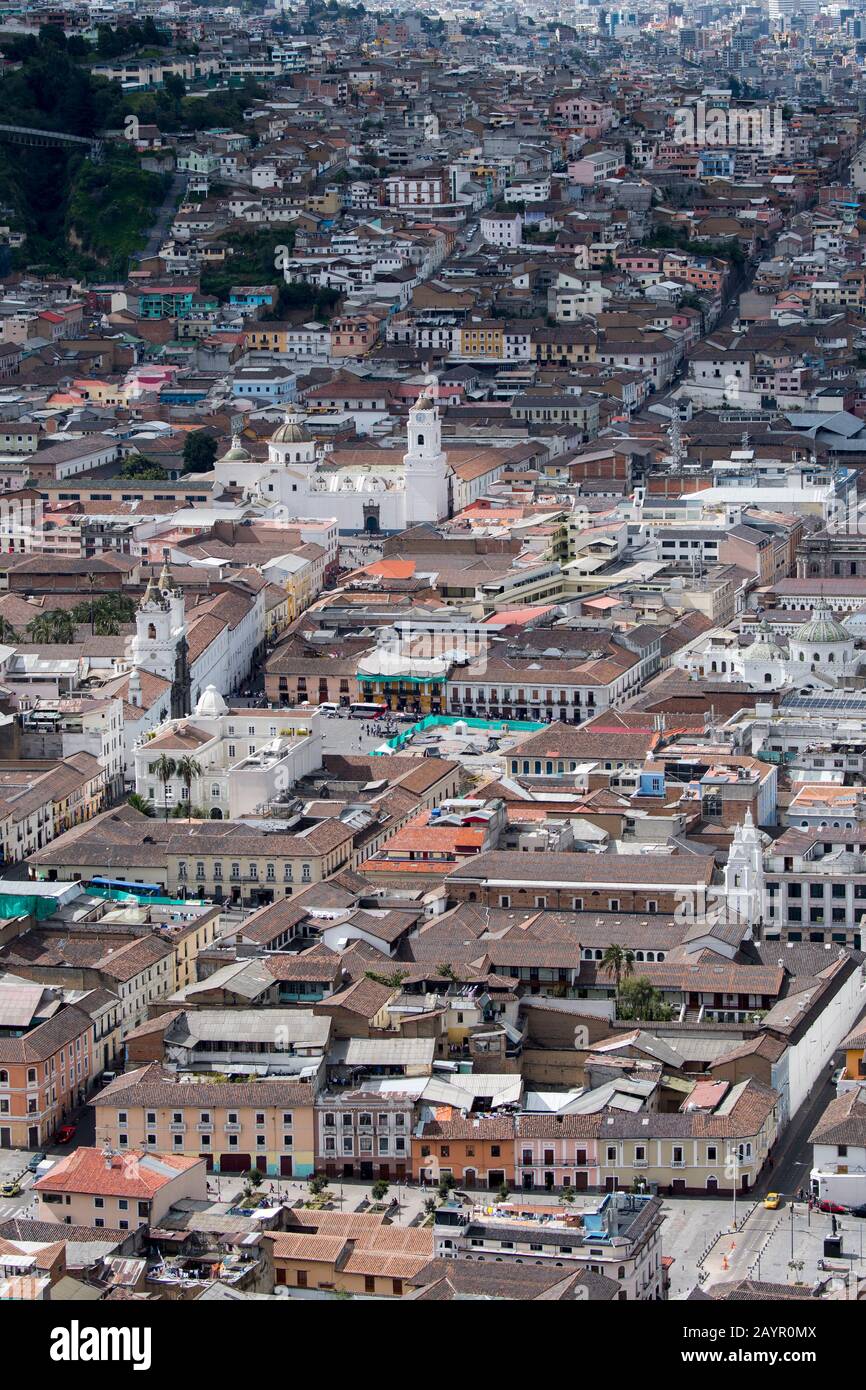View of the historic center (UNESCO World Heritage Site) of the city of ...
