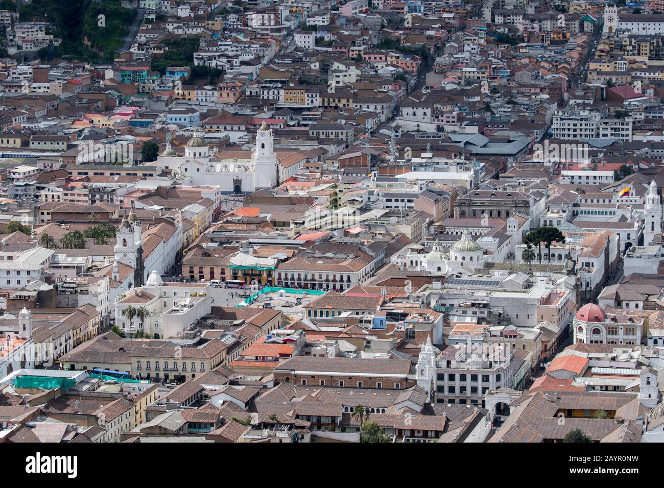 View of the historic center (UNESCO World Heritage Site) of the city of ...