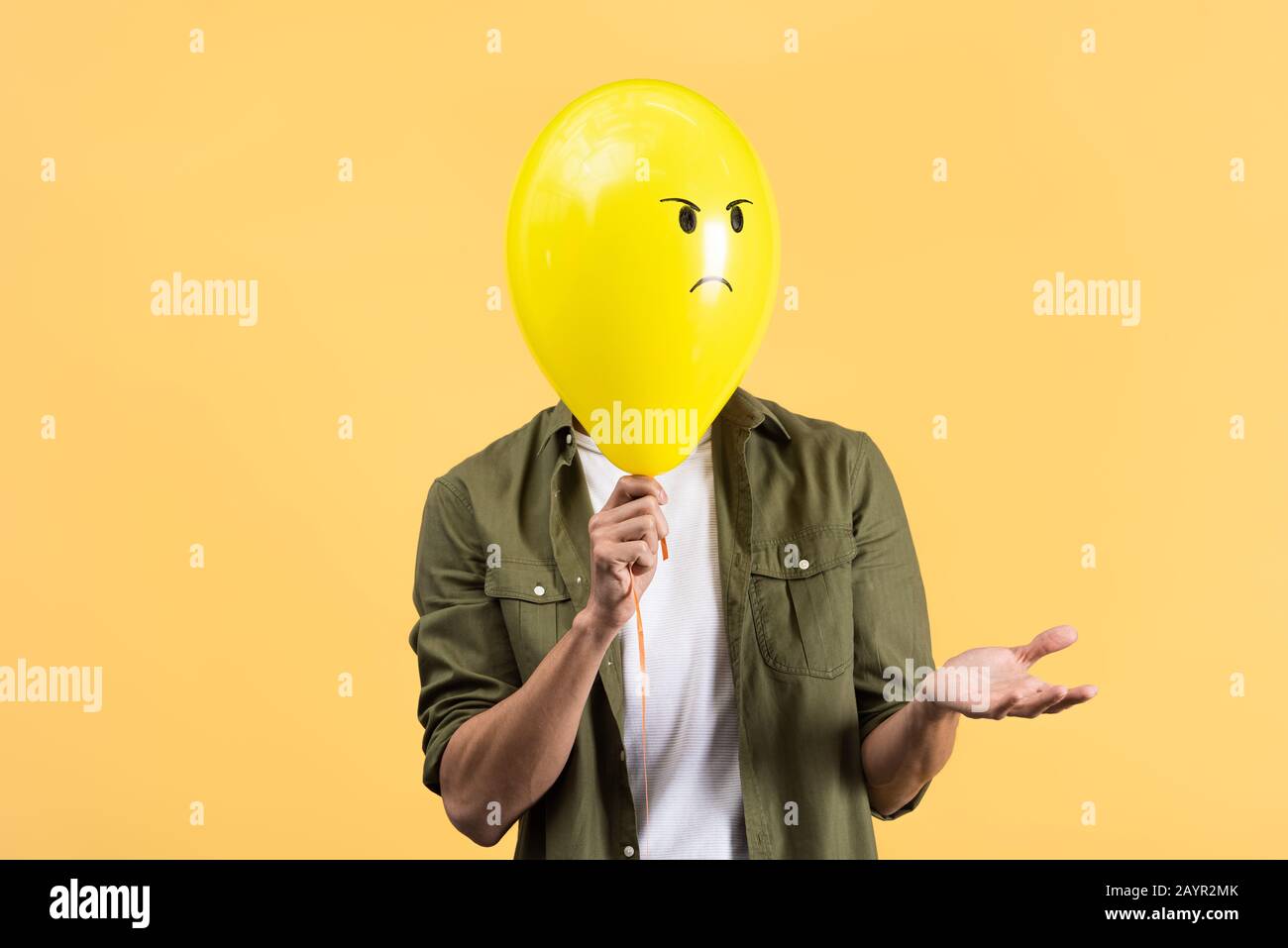 Angry face balloon hi-res stock photography and images - Alamy