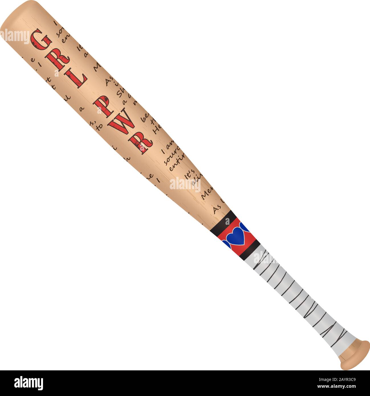 Realistic illustration baseball bat vector hi-res stock photography and ...