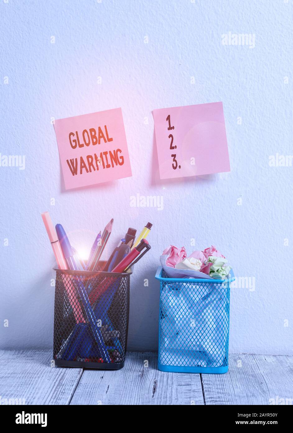 Writing note showing Global Warming. Business concept for gradual ...