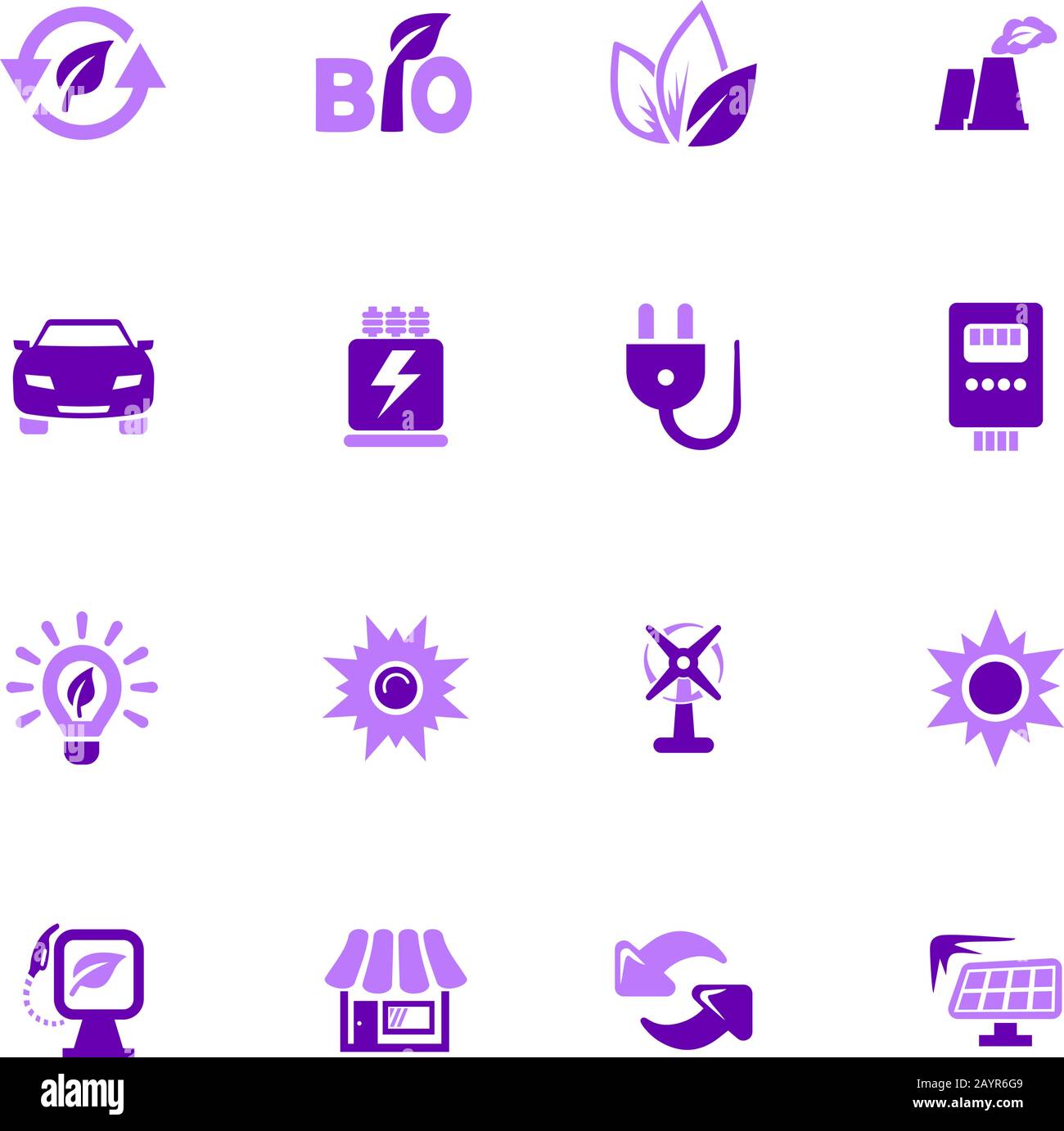 Alternative energy icons set Stock Vector Image & Art - Alamy