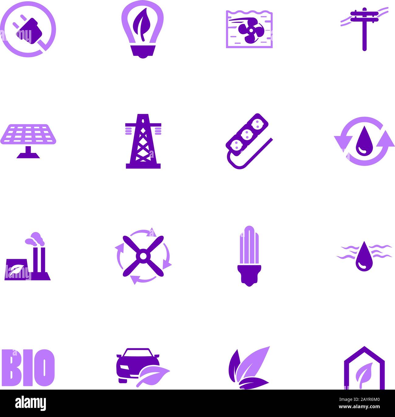 Alternative energy icons set Stock Vector Image & Art - Alamy