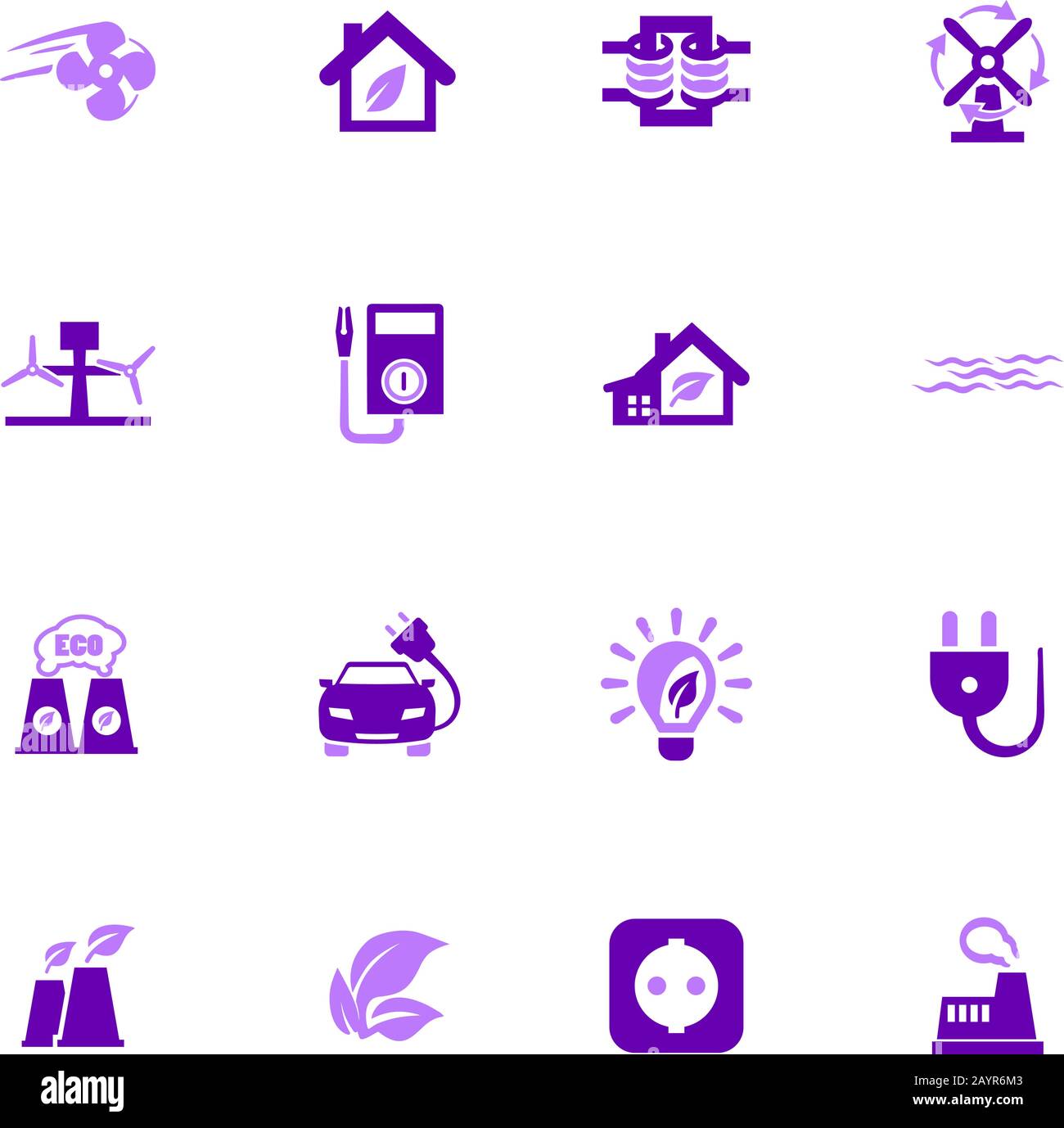 Alternative Energy Icons Set Stock Vector Image And Art Alamy