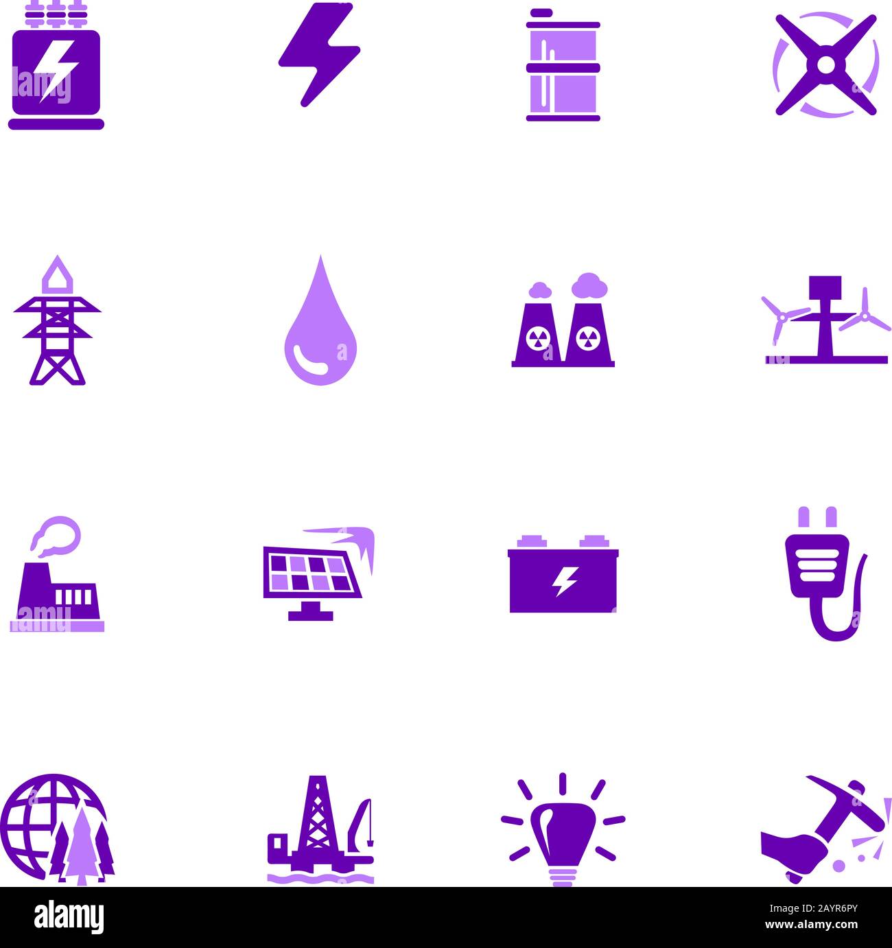 Alternative energy icons set Stock Vector Image & Art - Alamy