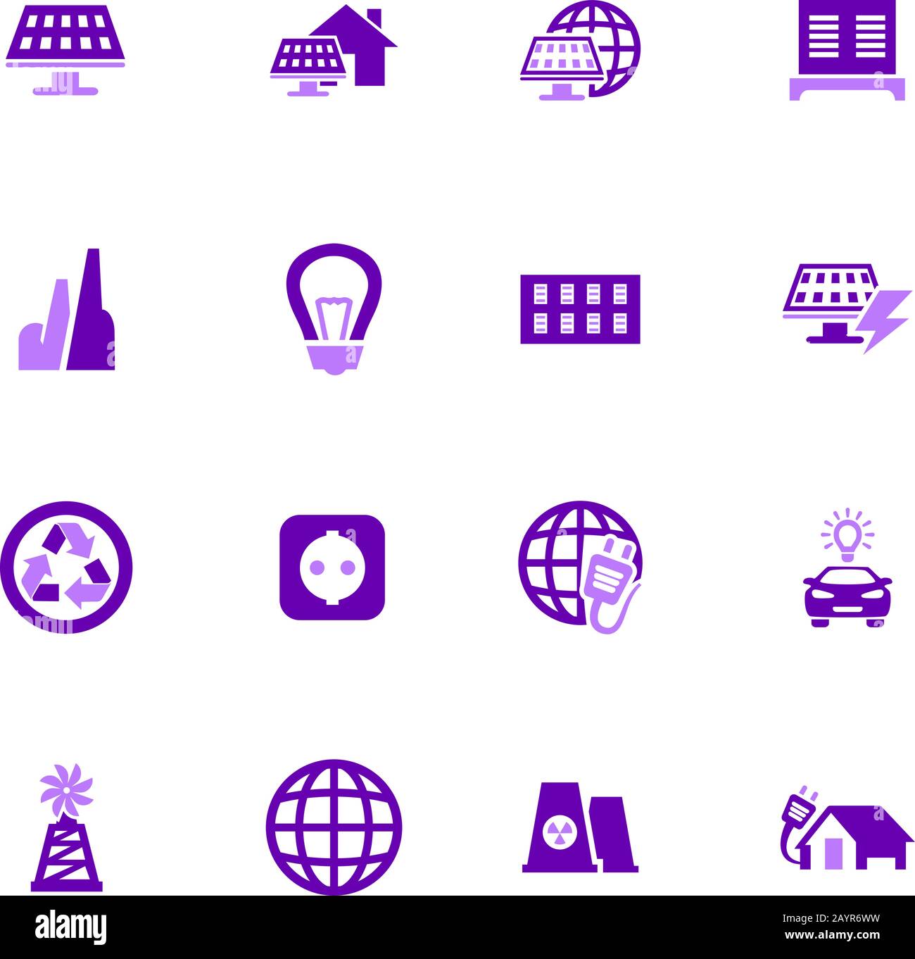Alternative Energy Icons Set Stock Vector Image And Art Alamy