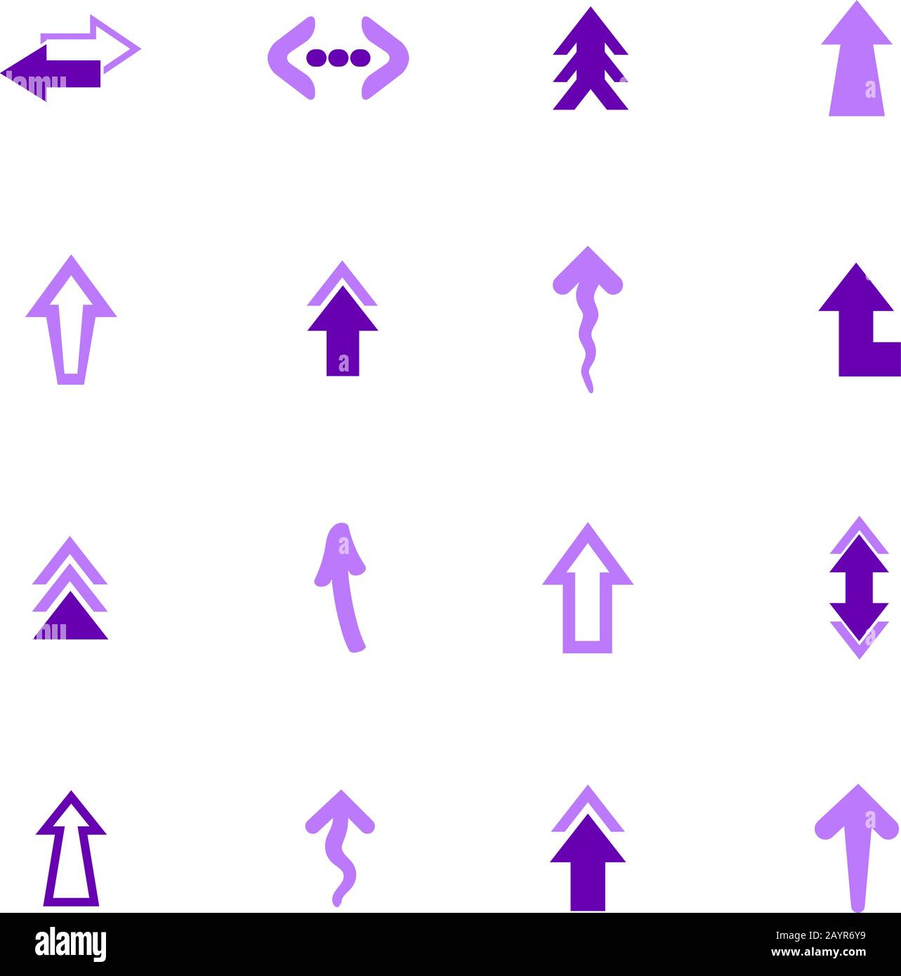 Arrows icons set Stock Vector Image & Art - Alamy