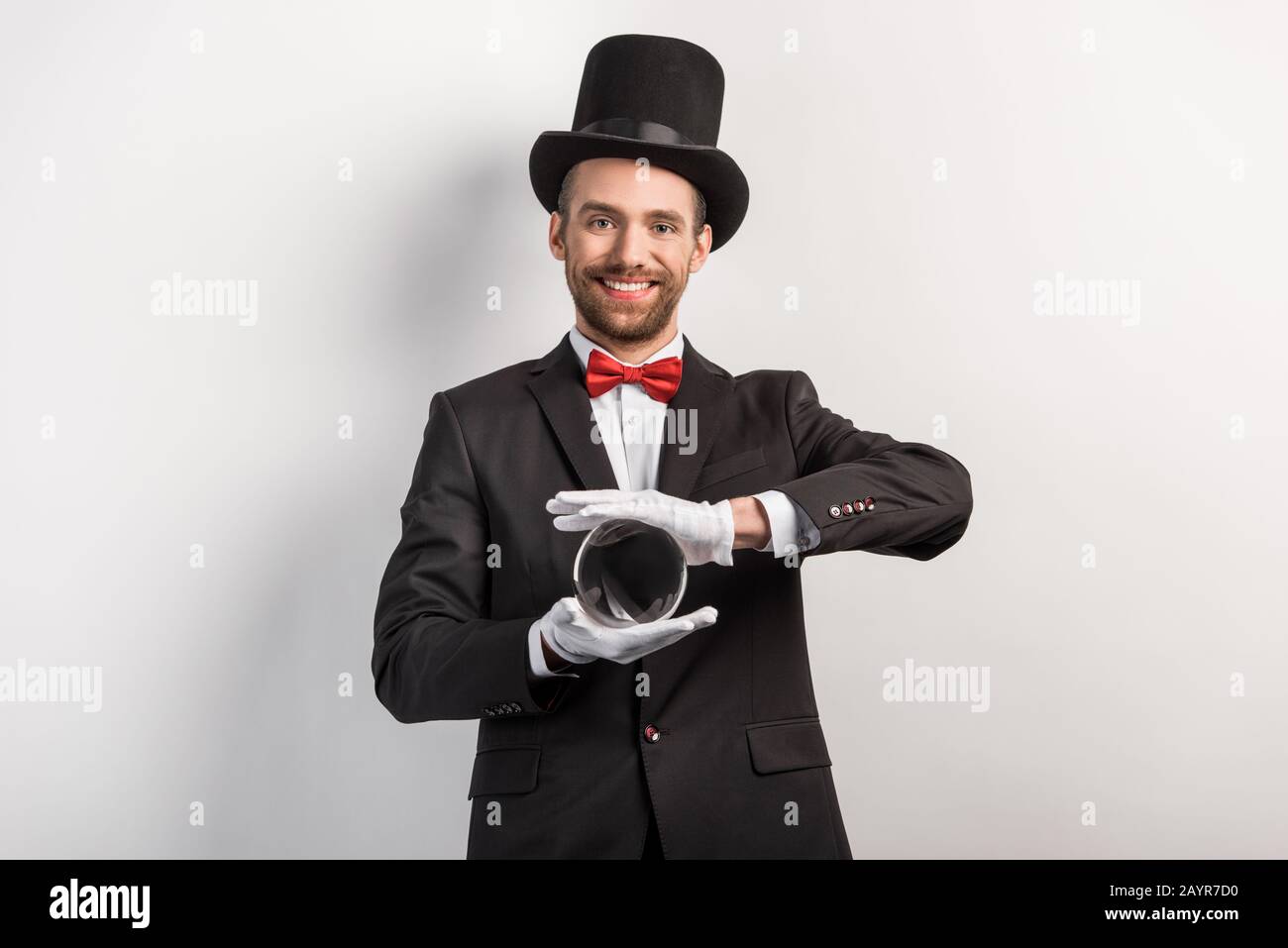 Young professional magician show magic hi-res stock photography and ...