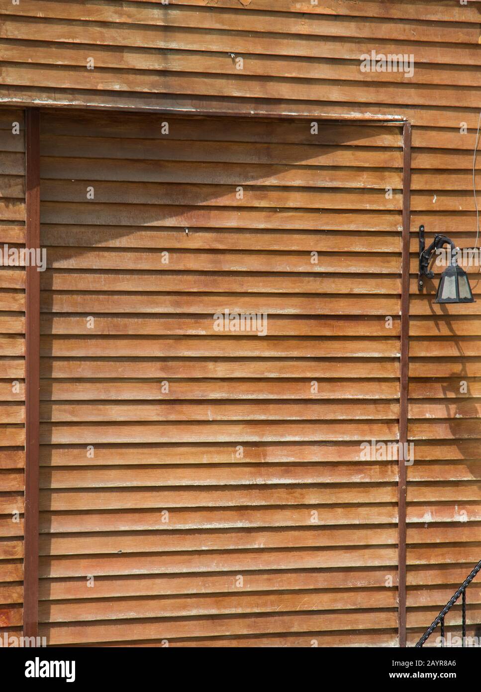 Texture details of an old wooden plunks as background Stock Photo - Alamy