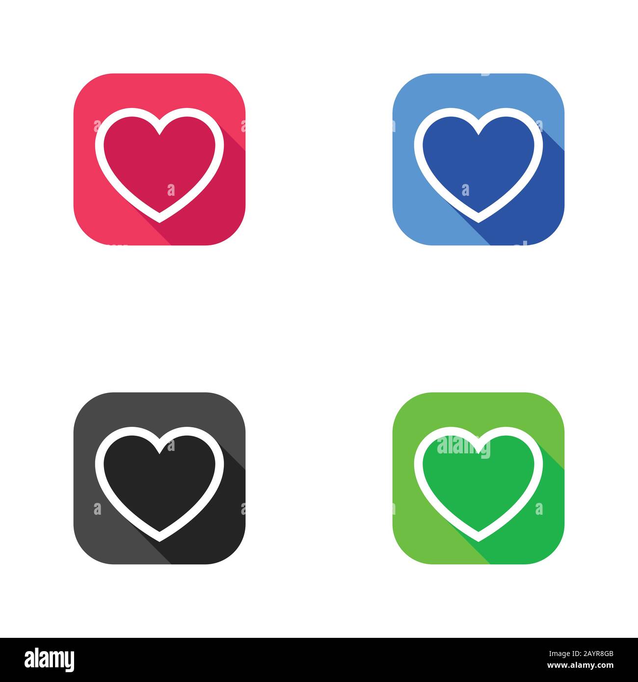 Favorites icon, Heart, Love sign symbol, Bookmark symbol, button Stock ...