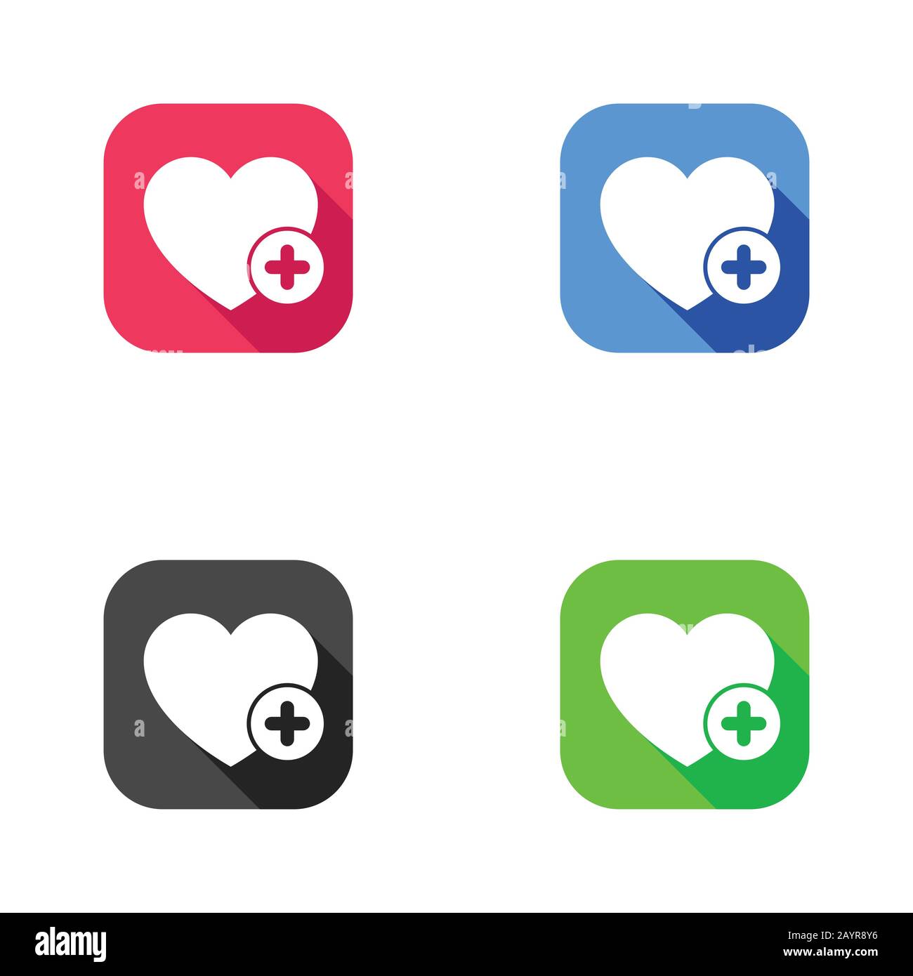 Favorites icon with plus symbol. Favorite icon, heart add plus sign ...