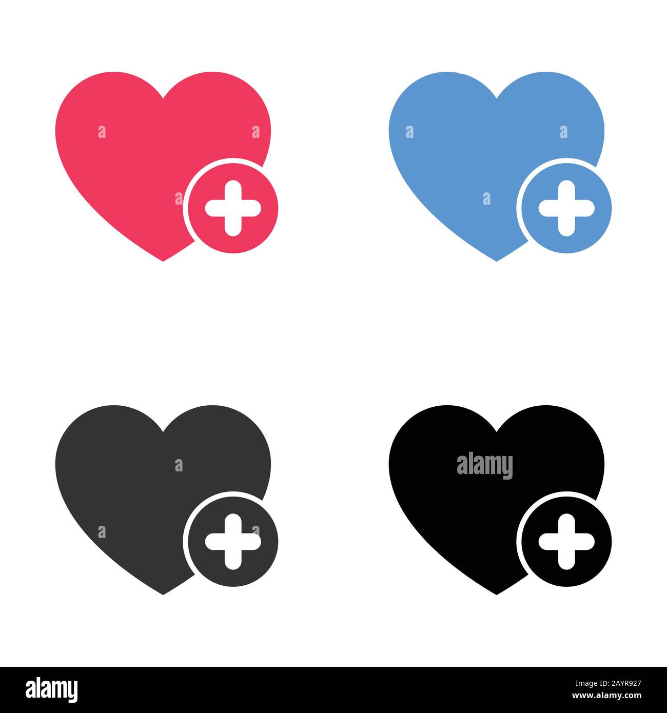 Favorites icon with plus symbol. Favorite icon, heart add plus sign ...