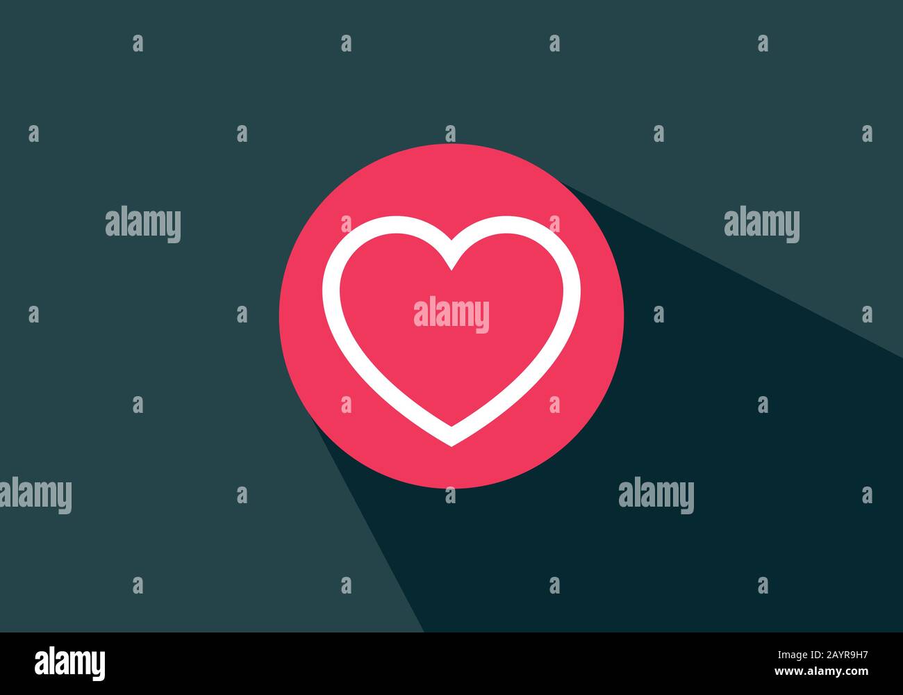 Favorites icon, Heart, Love sign symbol, Bookmark symbol, button Stock ...